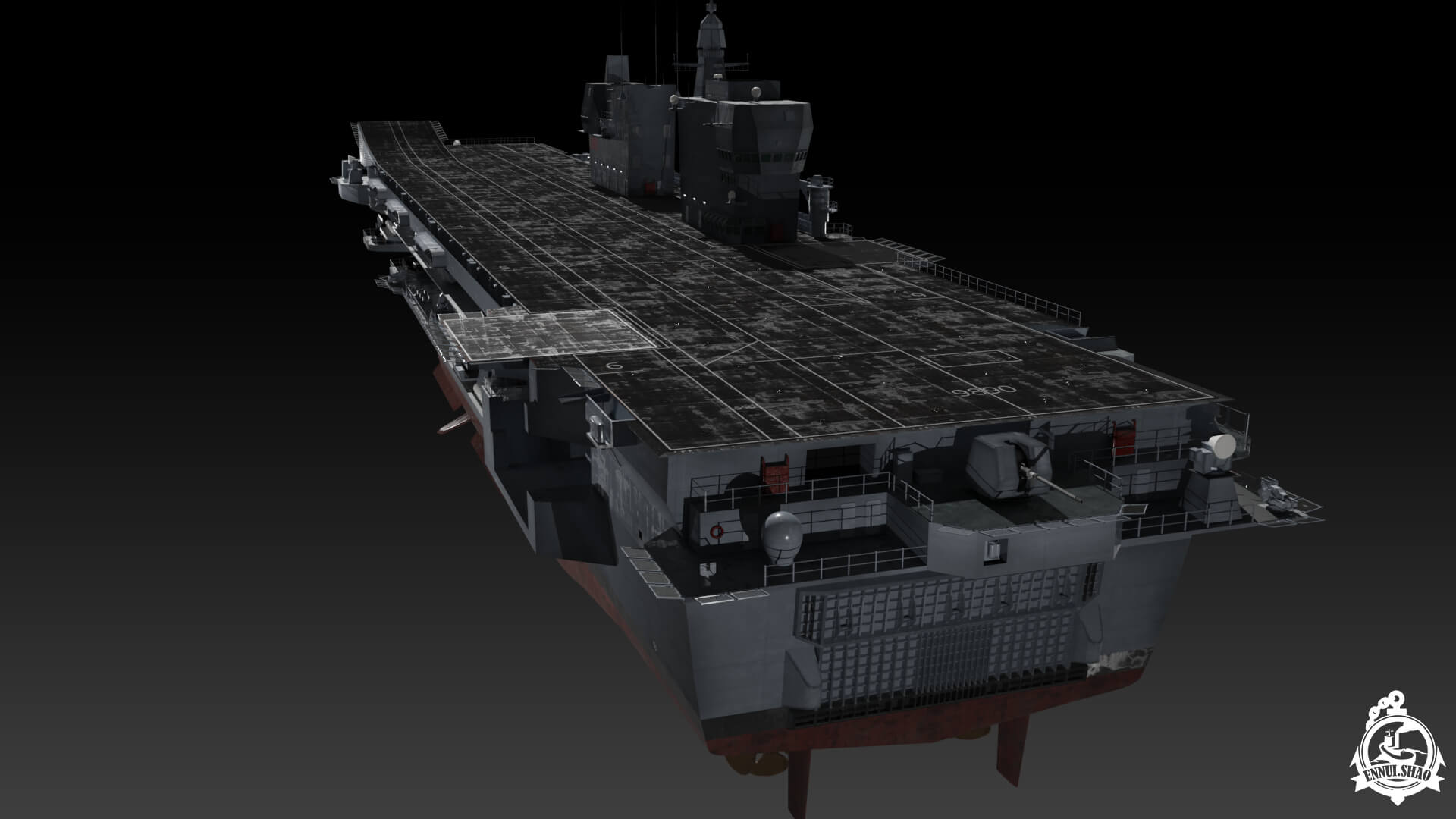 ITS Trieste aircraft carrier - 3D Model by ennuishao