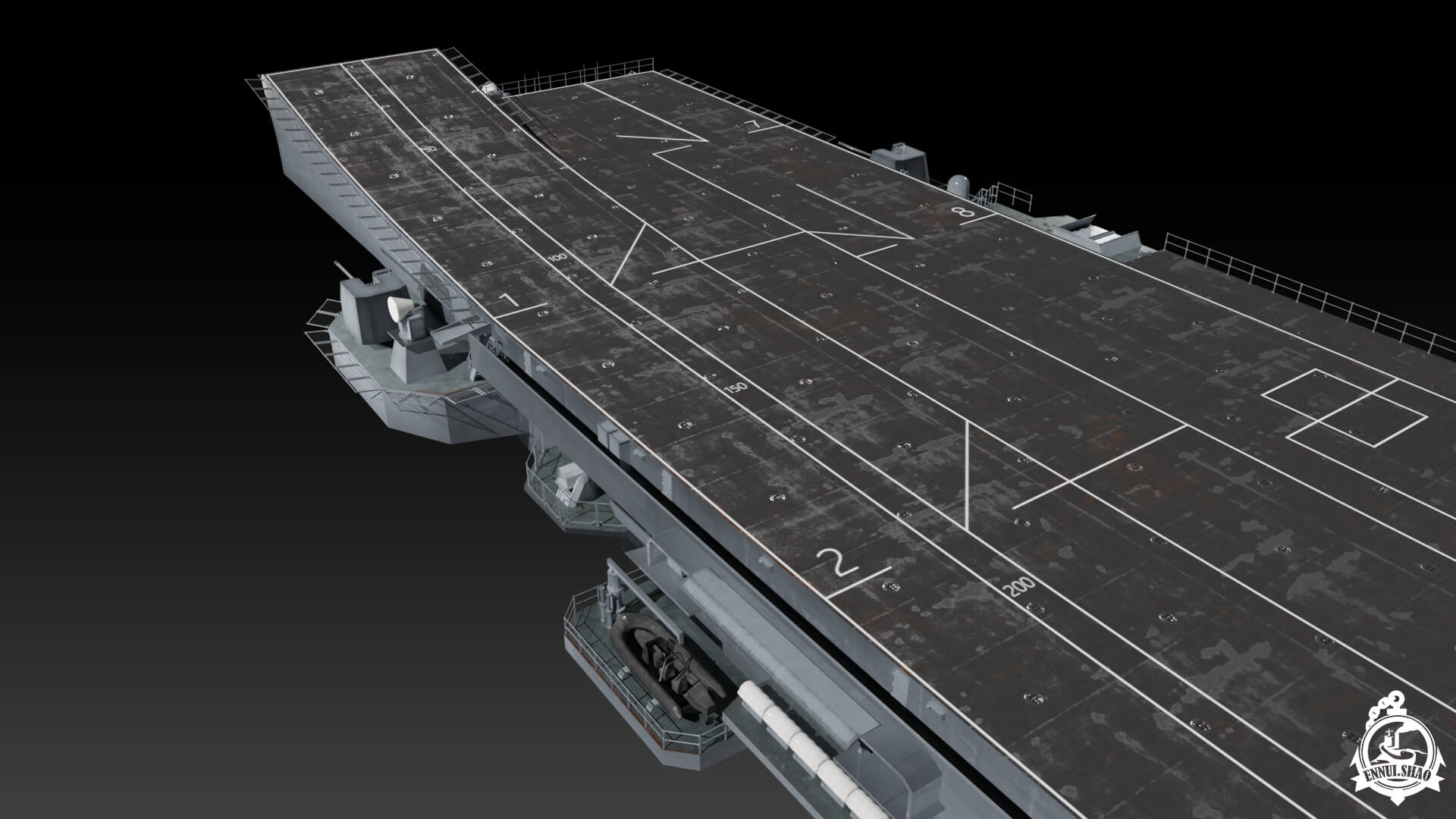ITS Trieste aircraft carrier - 3D Model by ennuishao