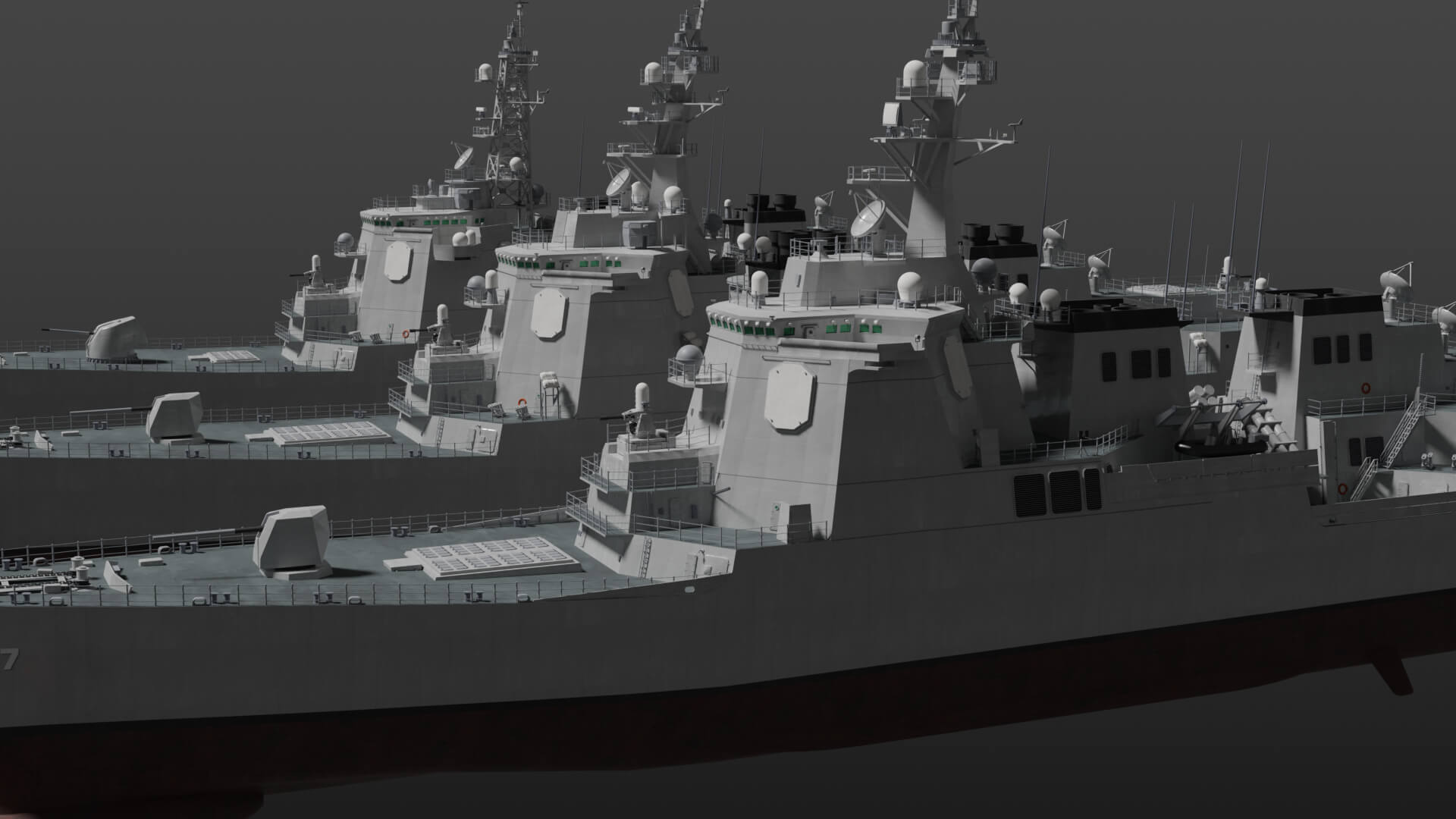 Jmsdf Aegis Destroyers Collection - 3D Model by ennuishao