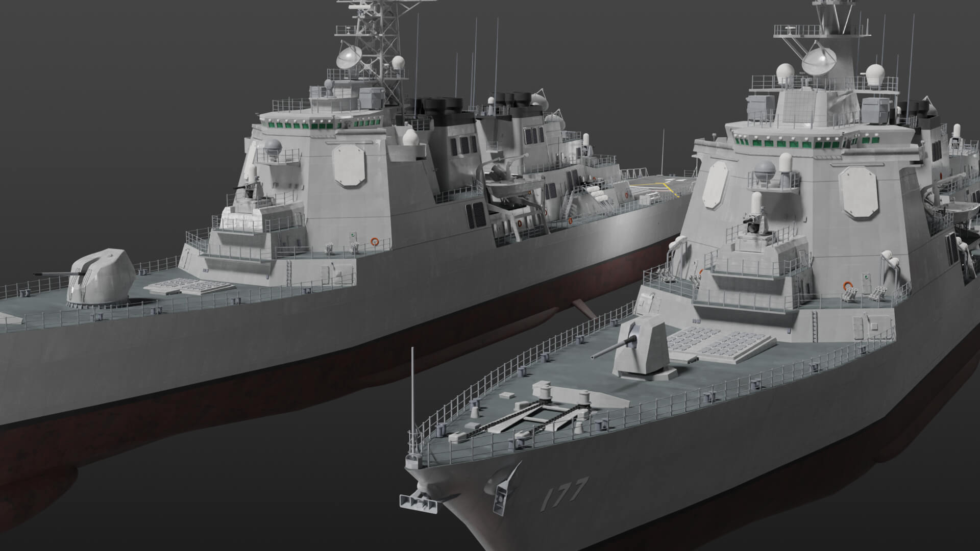 Jmsdf Aegis Destroyers Collection - 3D Model by ennuishao