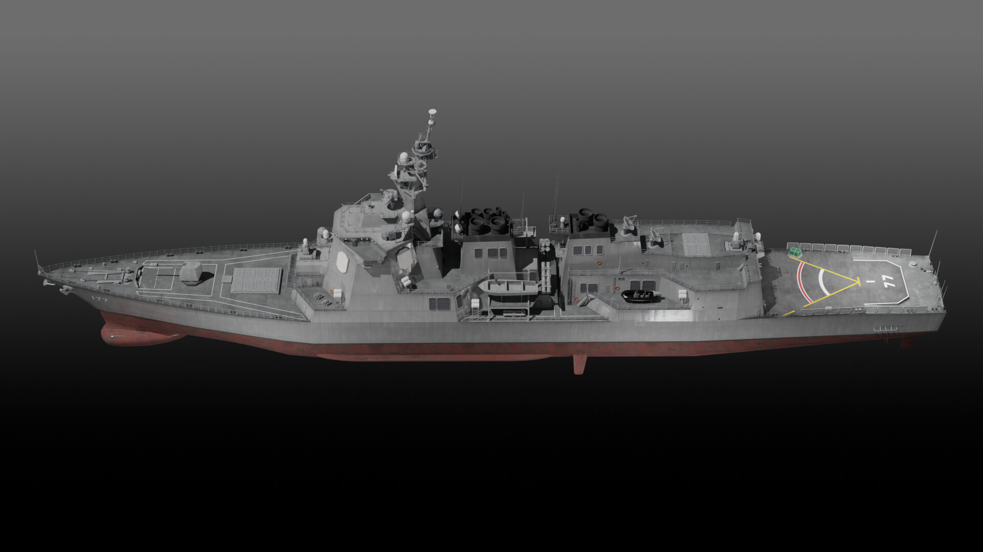 Jmsdf Atago Class Guild Missile Destroyer - 3D Model by ennuishao