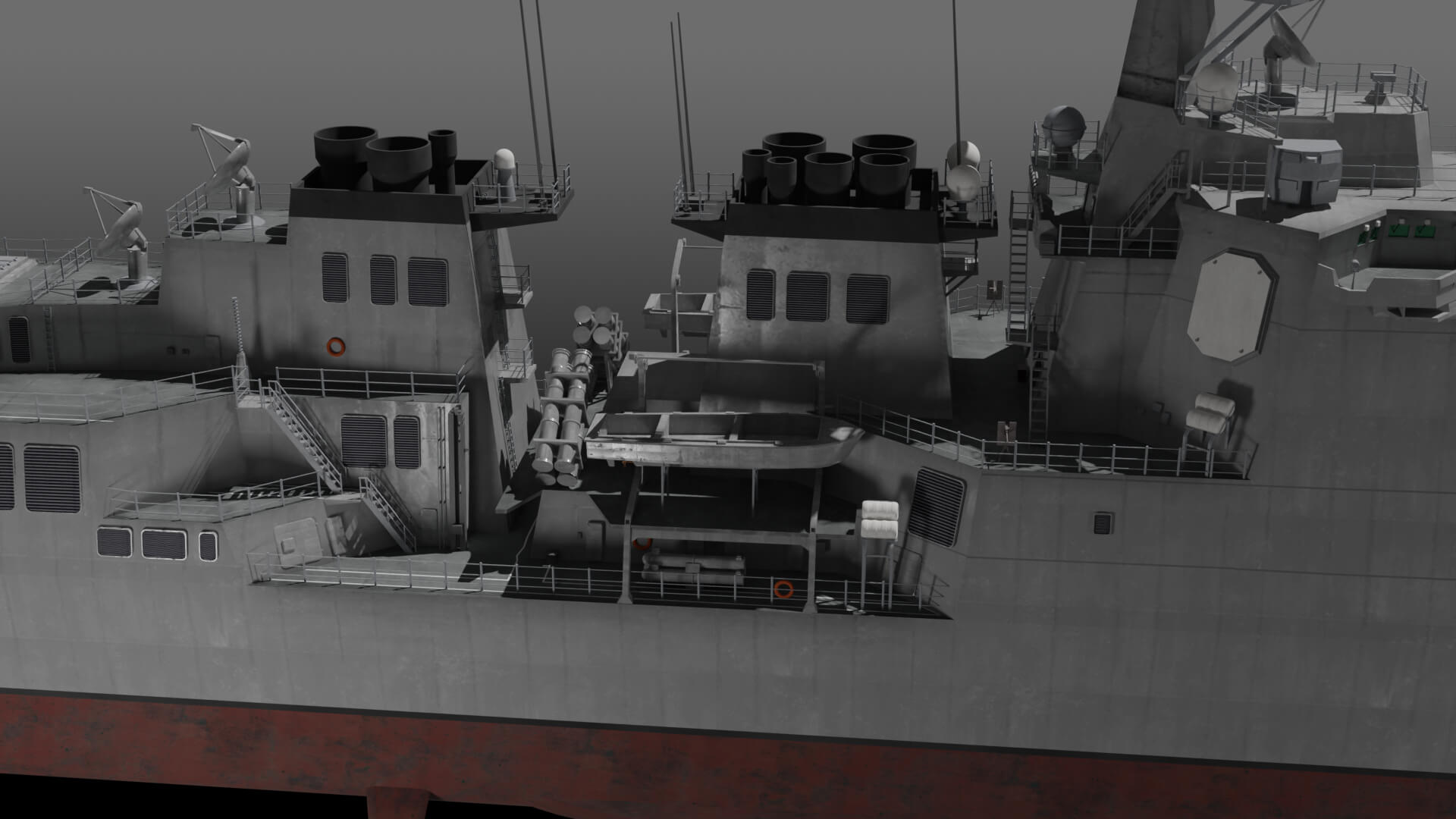 Jmsdf Atago Class Guild Missile Destroyer - 3D Model by ennuishao