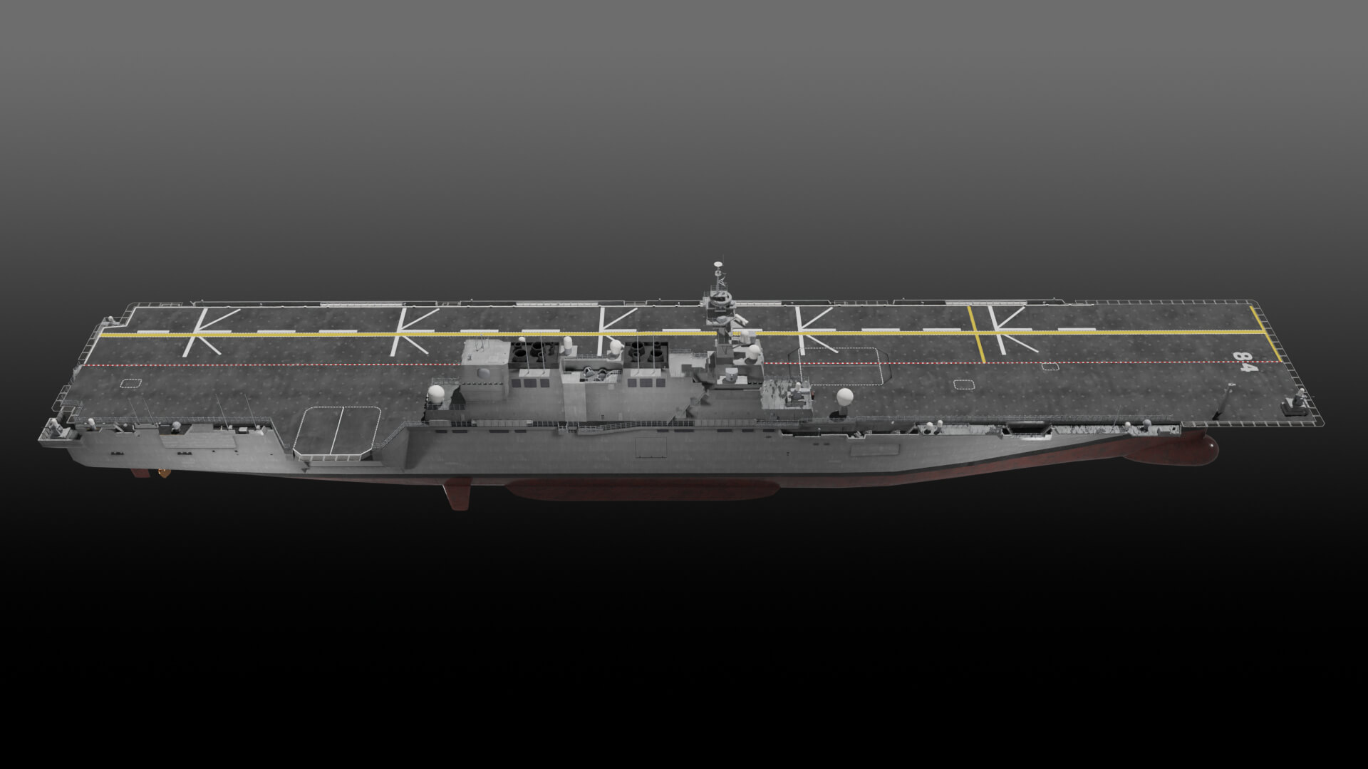 Jmsdf Helicopter Carrier Kaga DDH-184 3D Model by ennuishao