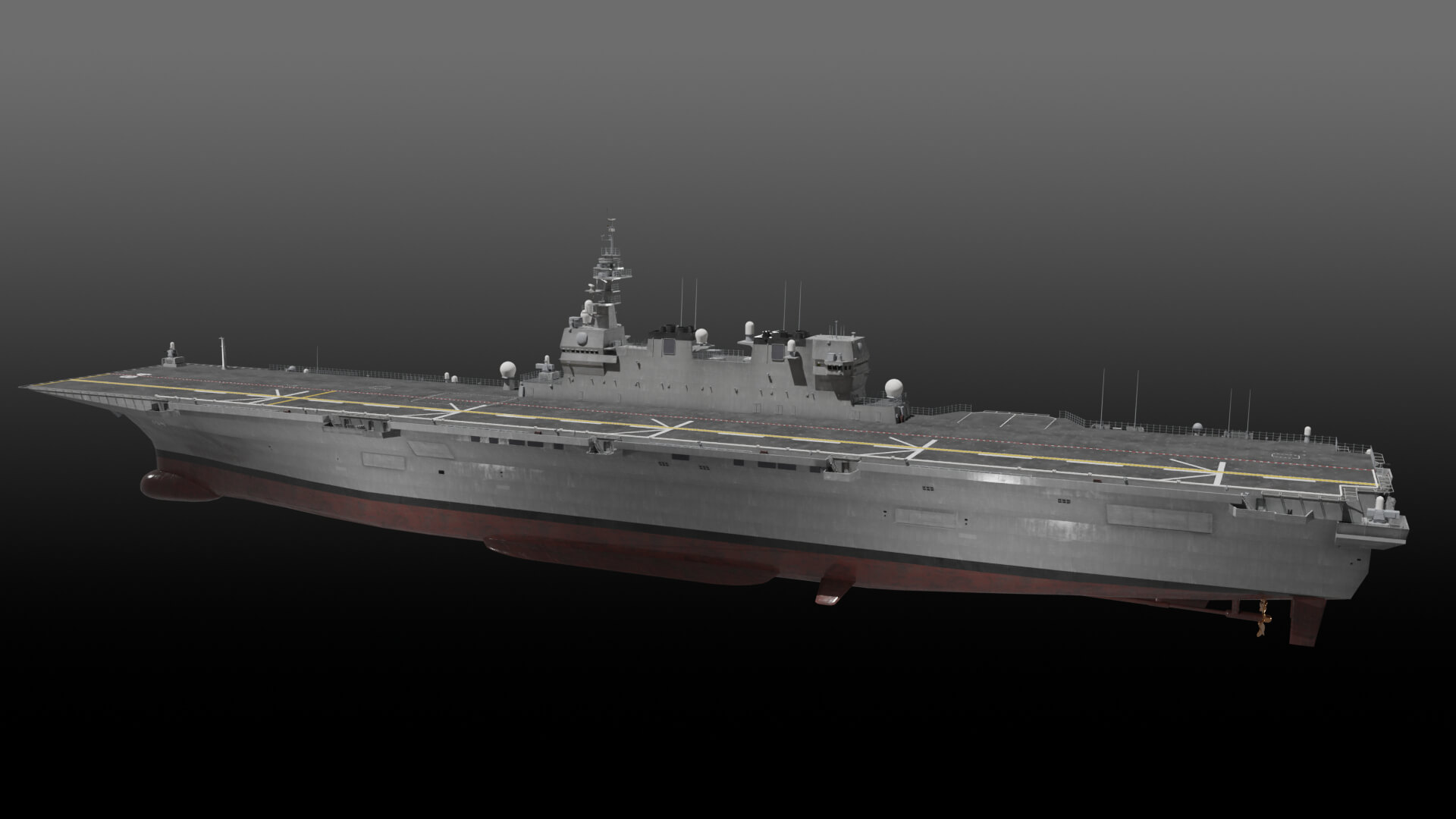 Jmsdf Helicopter Carrier Kaga DDH-184 3D Model by ennuishao