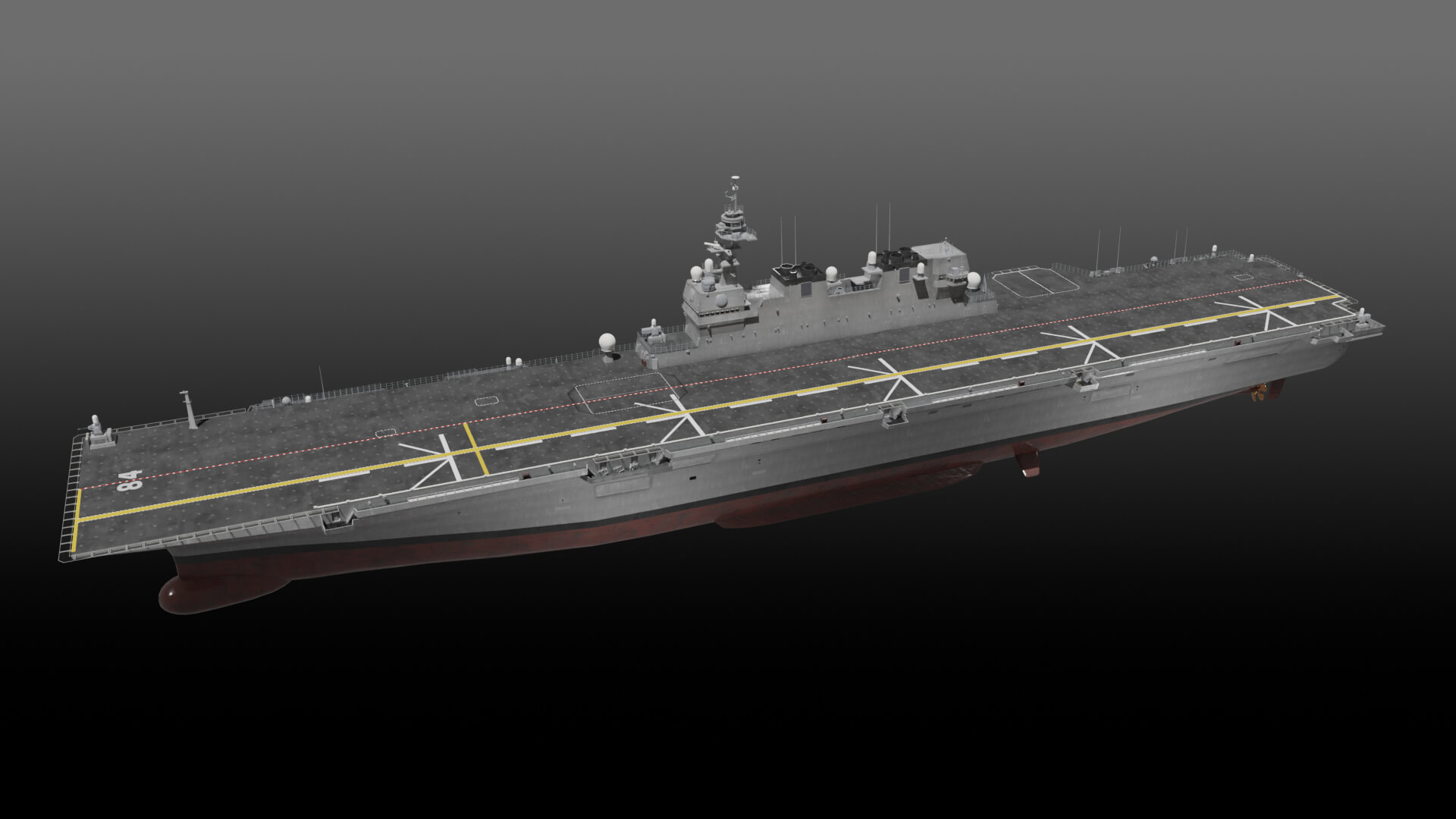 Jmsdf Helicopter Carrier Kaga DDH-184 3D Model by ennuishao