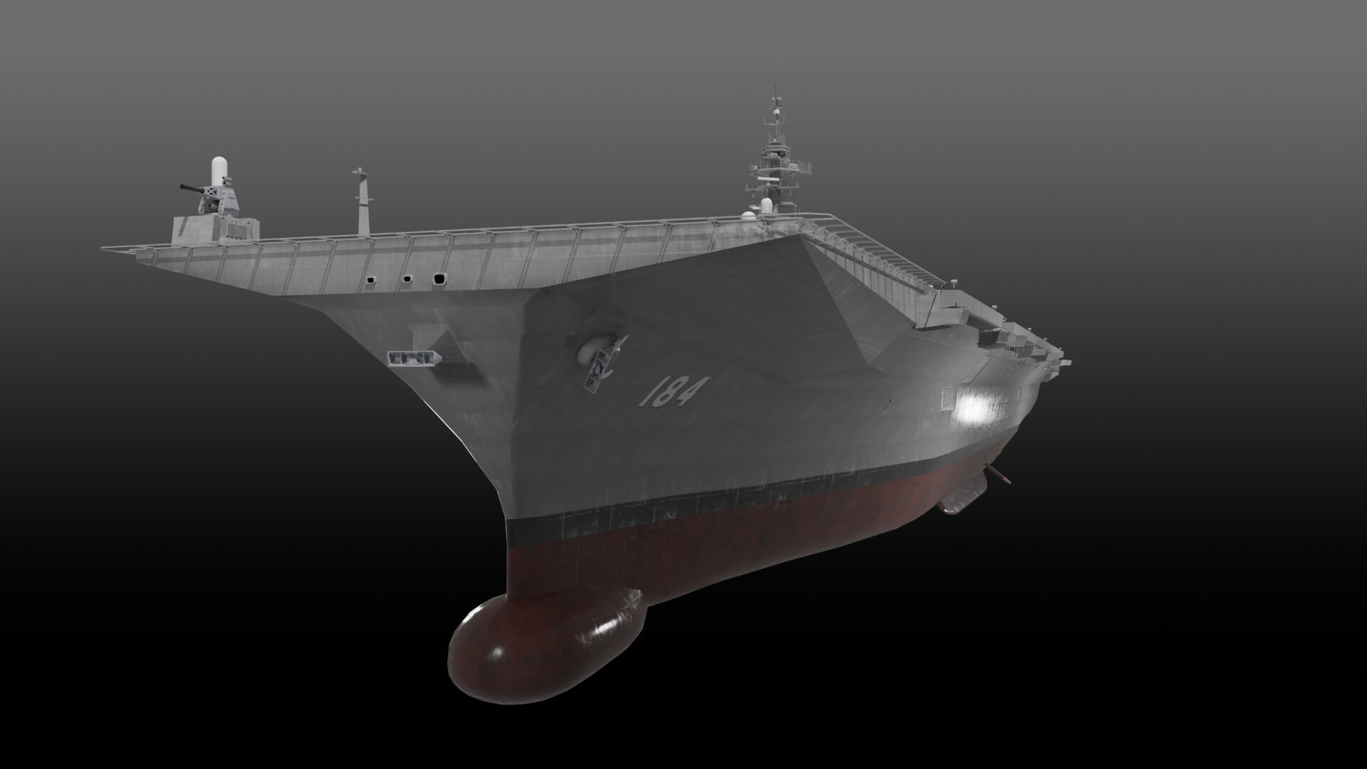 Jmsdf Helicopter Carrier Kaga DDH-184 3D Model by ennuishao