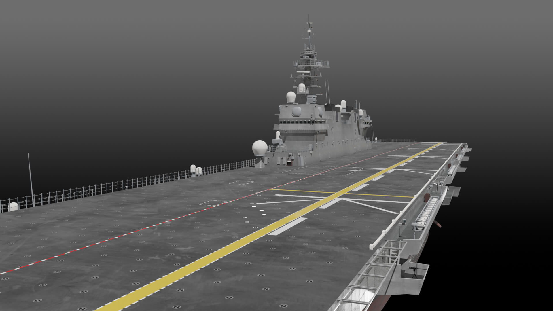 Jmsdf Helicopter Carrier Kaga DDH-184 3D Model by ennuishao