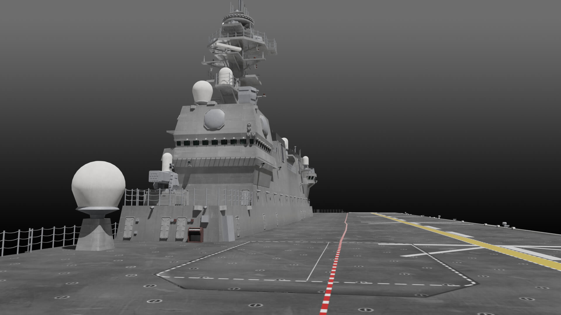 Jmsdf Helicopter Carrier Kaga DDH-184 3D Model by ennuishao