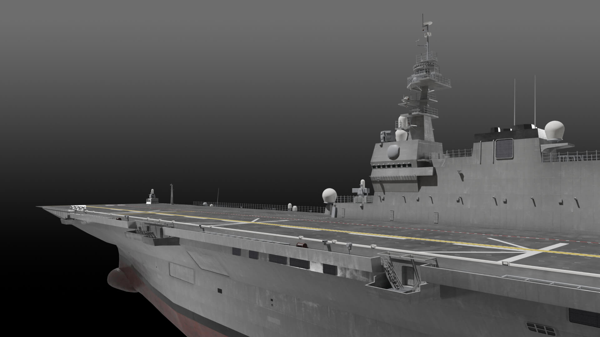 Jmsdf Helicopter Carrier Kaga DDH-184 3D Model by ennuishao