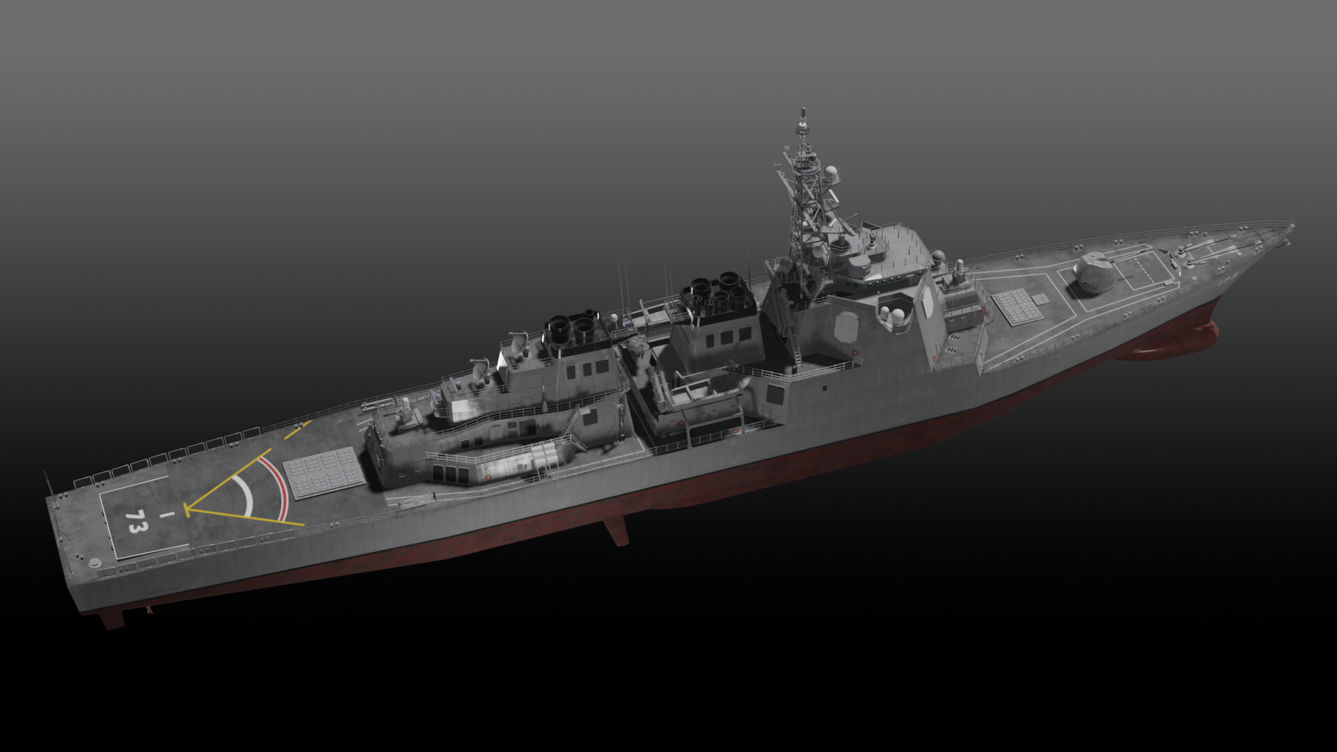 Jmsdf Kongo Class Guild Missile Destroyer - 3D Model by ennuishao