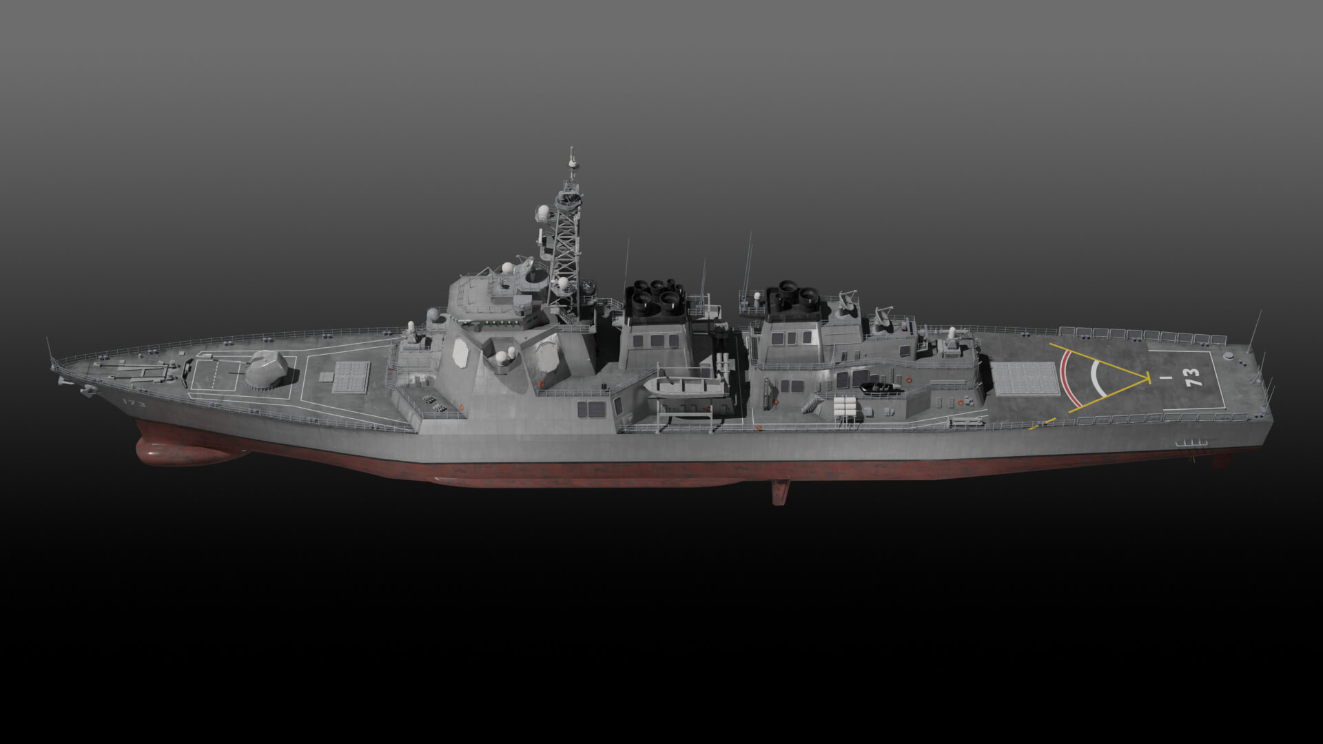 Jmsdf Kongo Class Guild Missile Destroyer - 3D Model by ennuishao