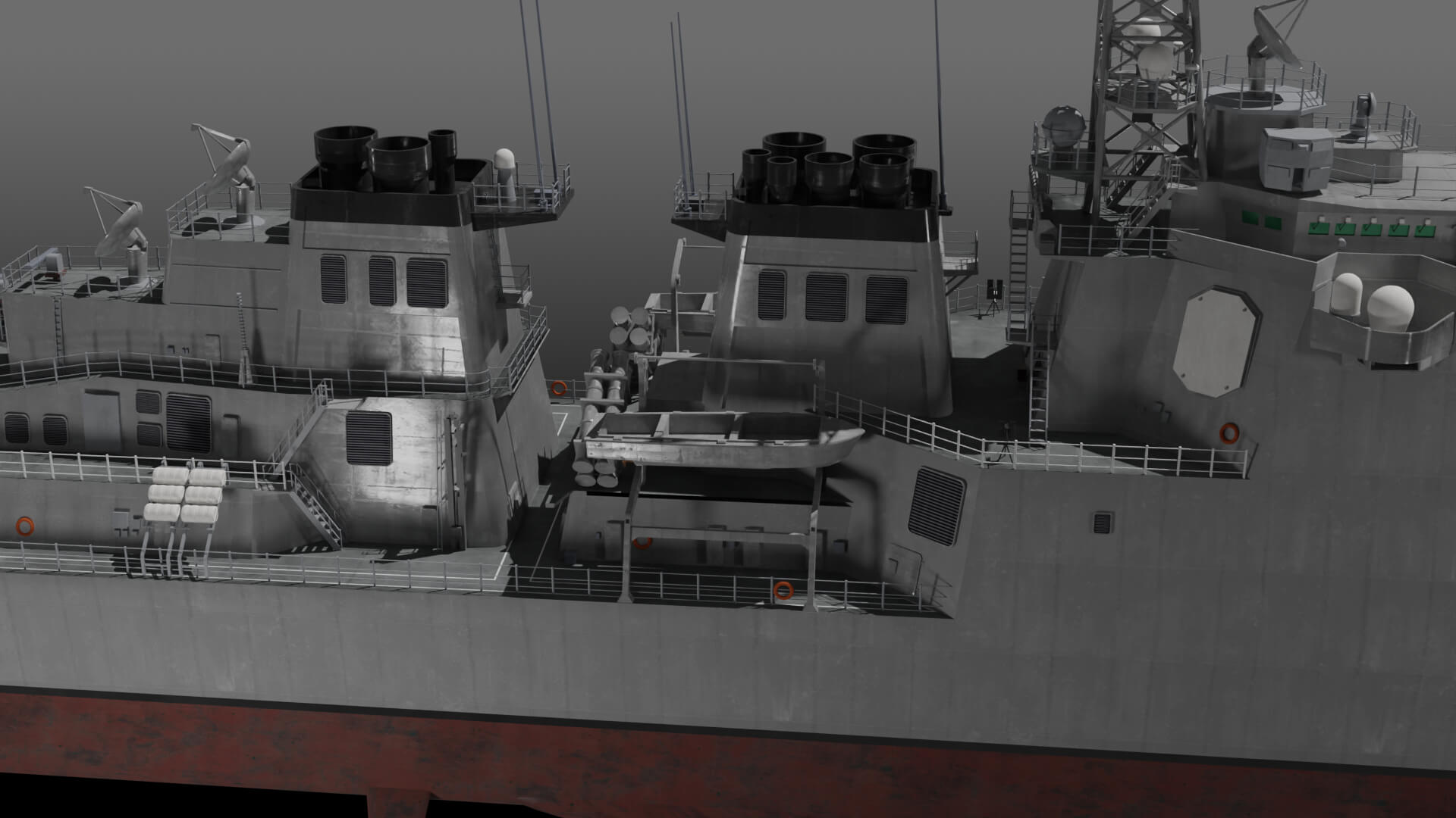 Jmsdf Kongo Class Guild Missile Destroyer - 3D Model by ennuishao