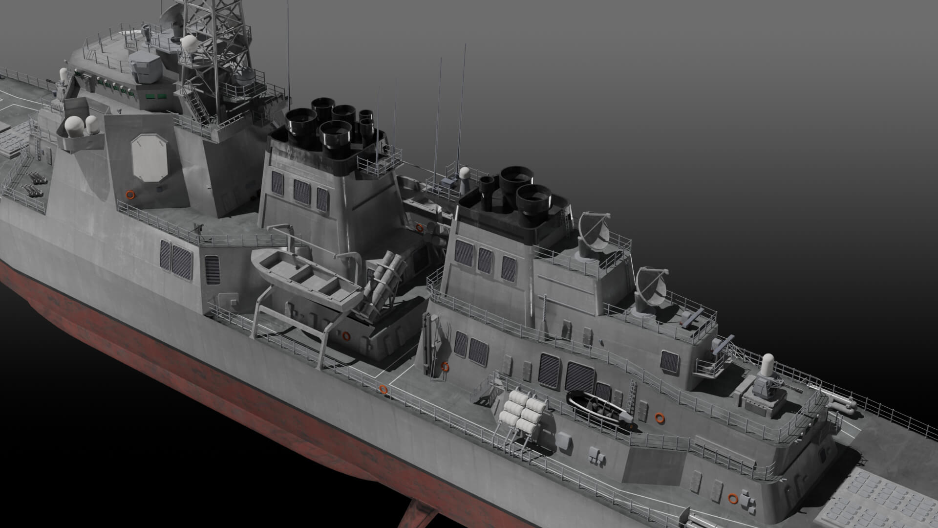 Jmsdf Kongo Class Guild Missile Destroyer - 3D Model by ennuishao