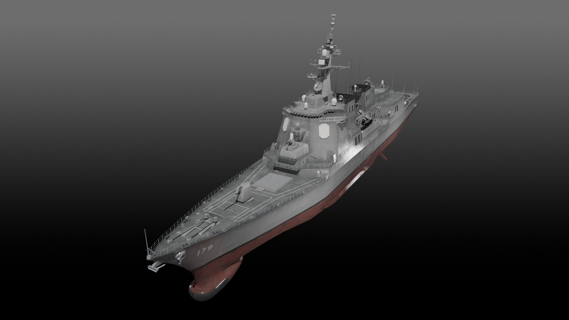 Jmsdf Maya Class Guild Missile Destroyer - 3D Model by ennuishao