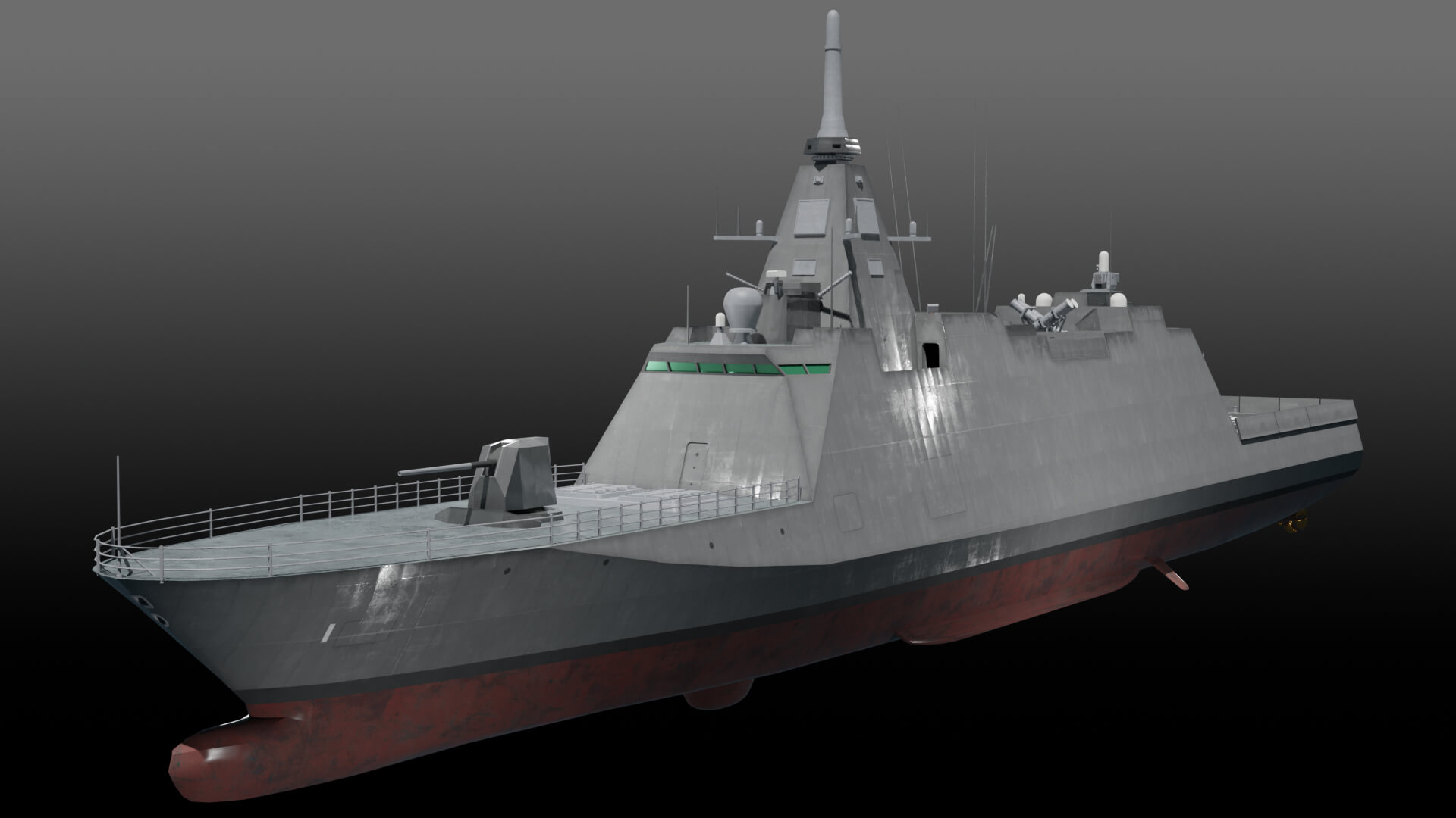 Jmsdf Mogami Class Frigate - 3D Model by ennuishao