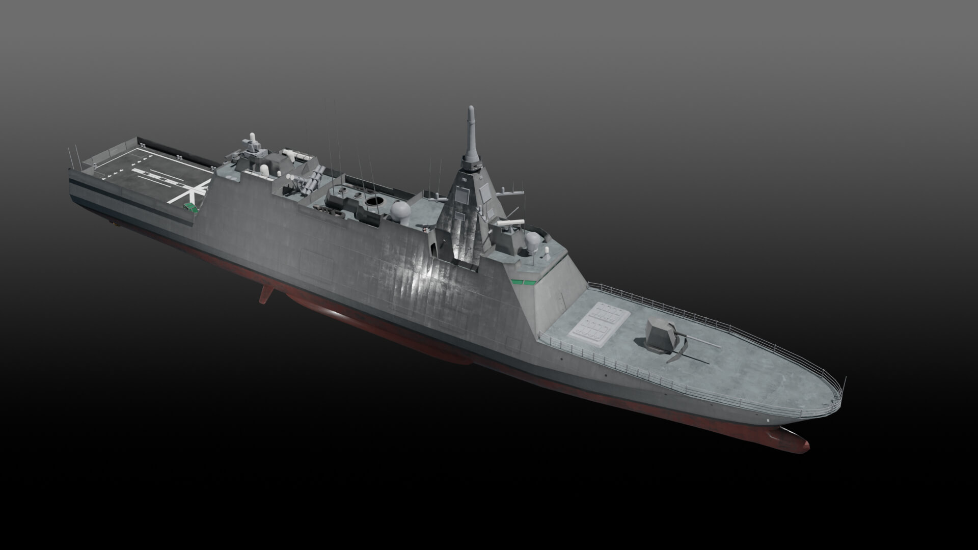 Jmsdf Mogami Class Frigate - 3D Model by ennuishao