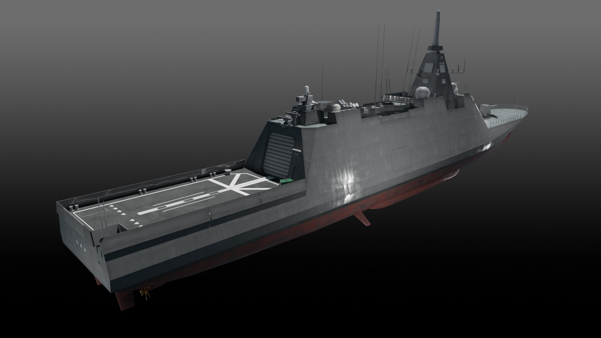Jmsdf Mogami Class Frigate - 3D Model by ennuishao