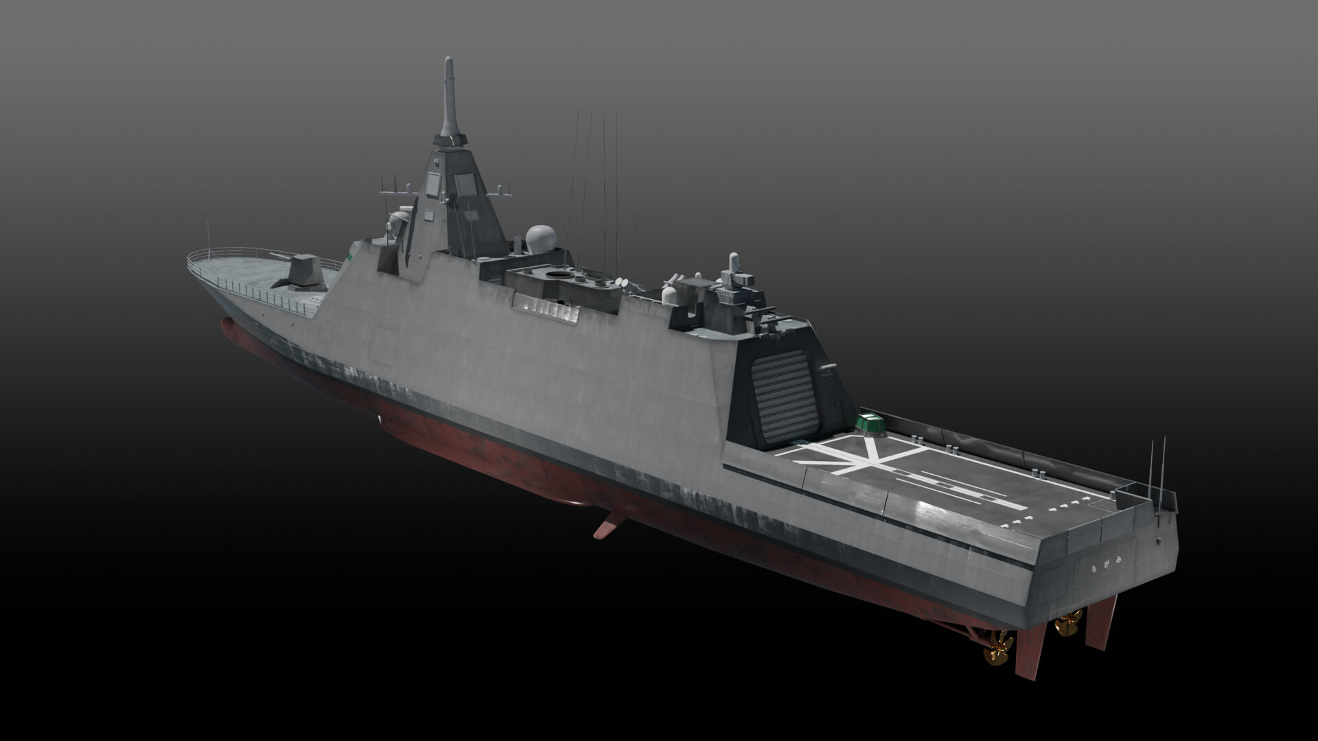 Jmsdf Mogami Class Frigate - 3D Model by ennuishao