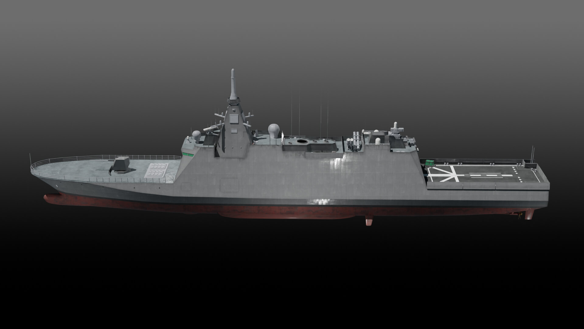 Jmsdf Mogami Class Frigate - 3D Model by ennuishao