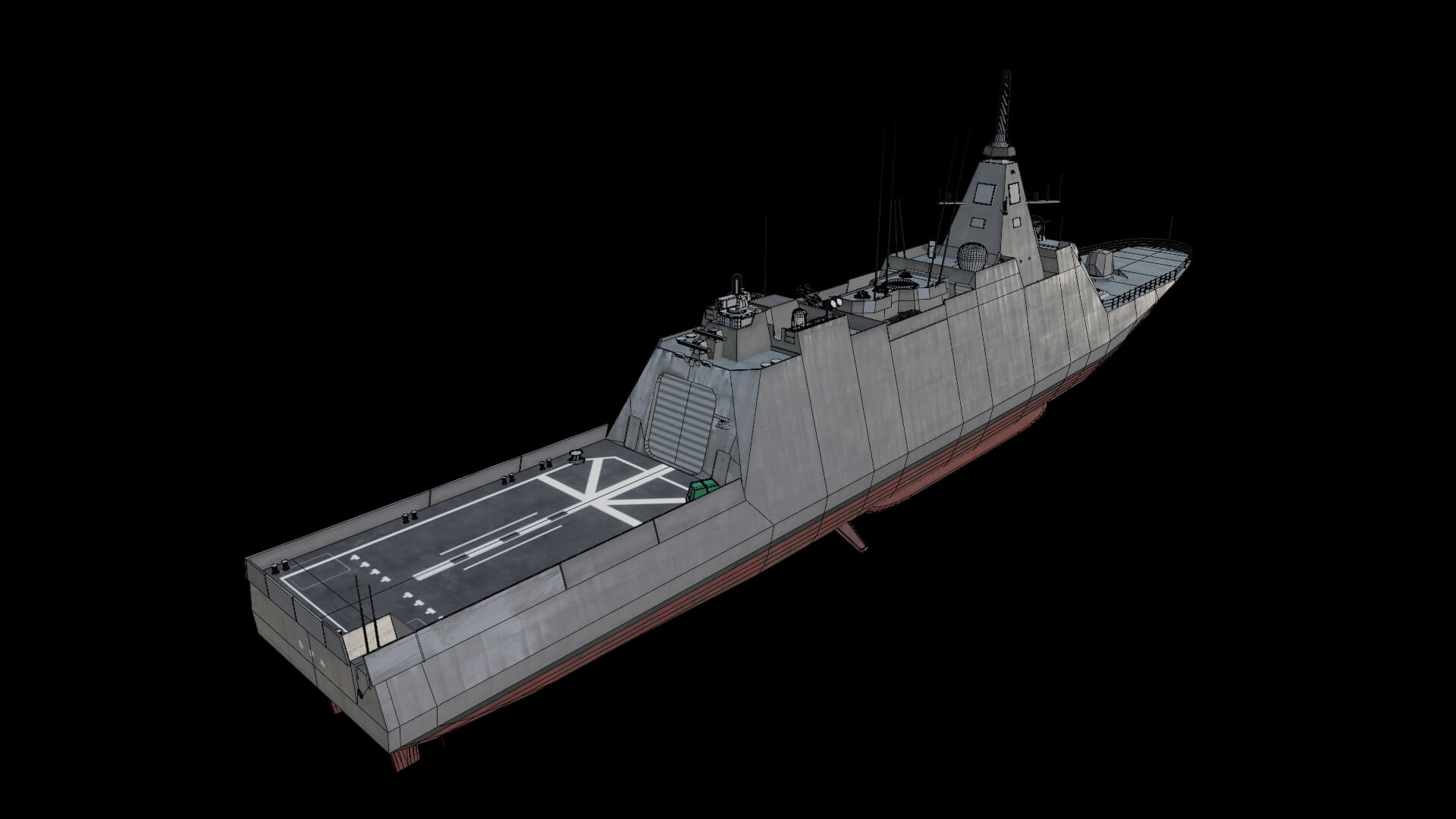 Jmsdf Mogami Class Frigate - 3D Model by ennuishao