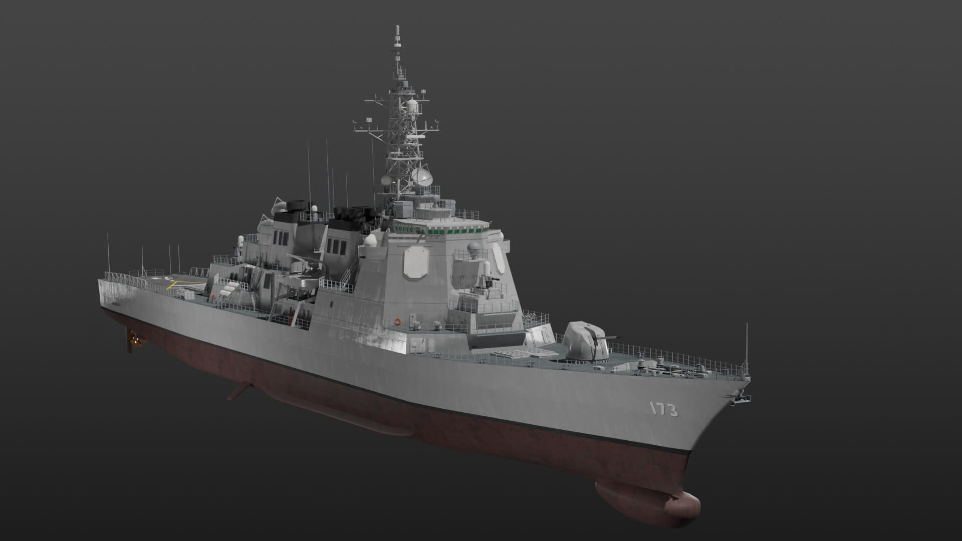Kongo Class Destroyer - 3D Model by ennuishao