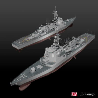 Kongo Class Destroyer - 3D Model by ennuishao