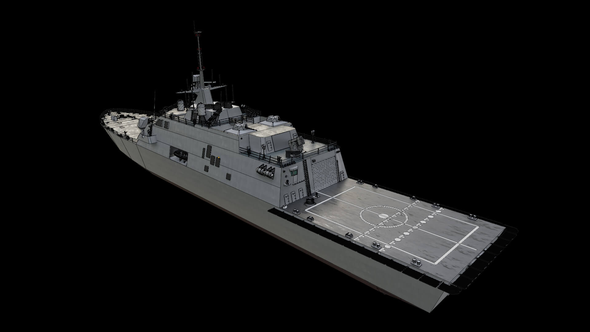 Littroal Combat Ship Freedom Class - 3D Model by ennuishao