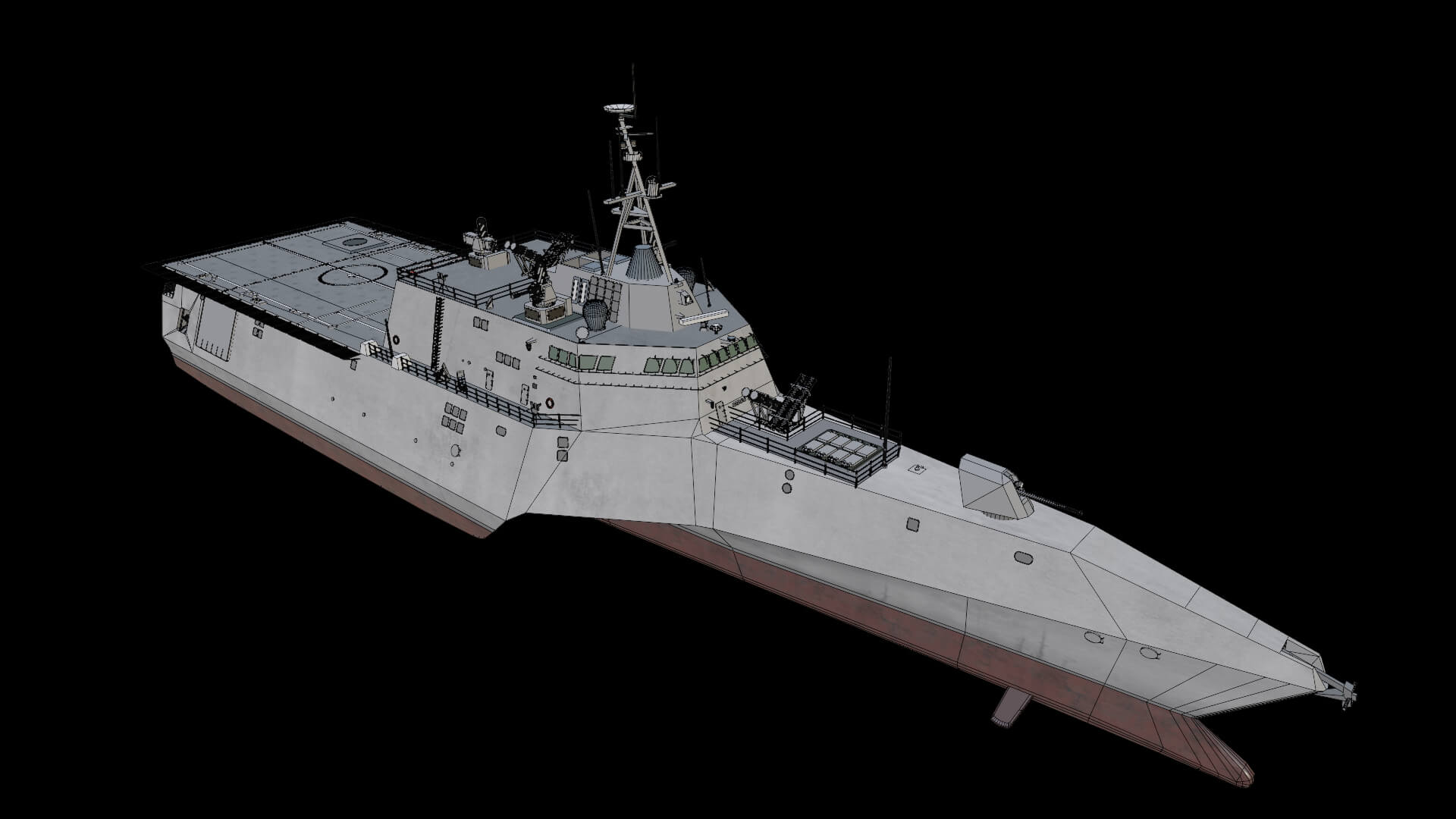 Littroal Combat Ship Independence Class - 3D Model by ennuishao