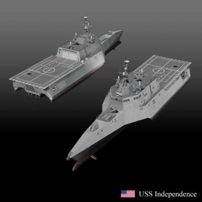 Littroal Combat Ship Independence Class - 3D Model by ennuishao