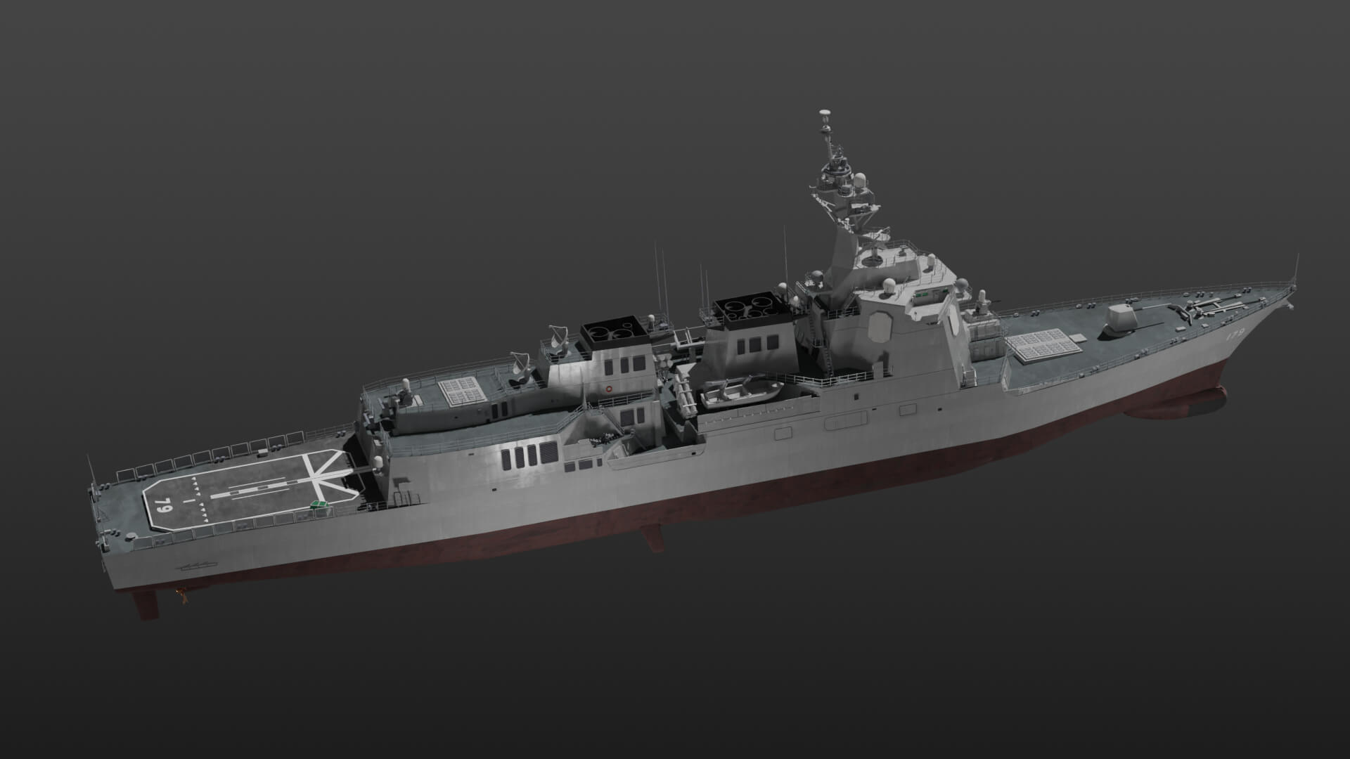 Maya Class Destroyer - 3D Model by ennuishao
