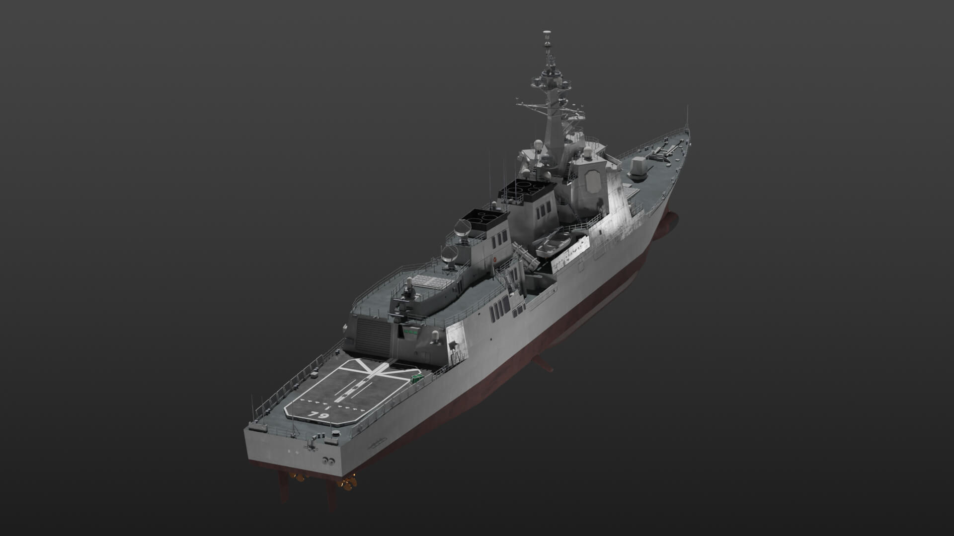 Maya Class Destroyer - 3D Model by ennuishao
