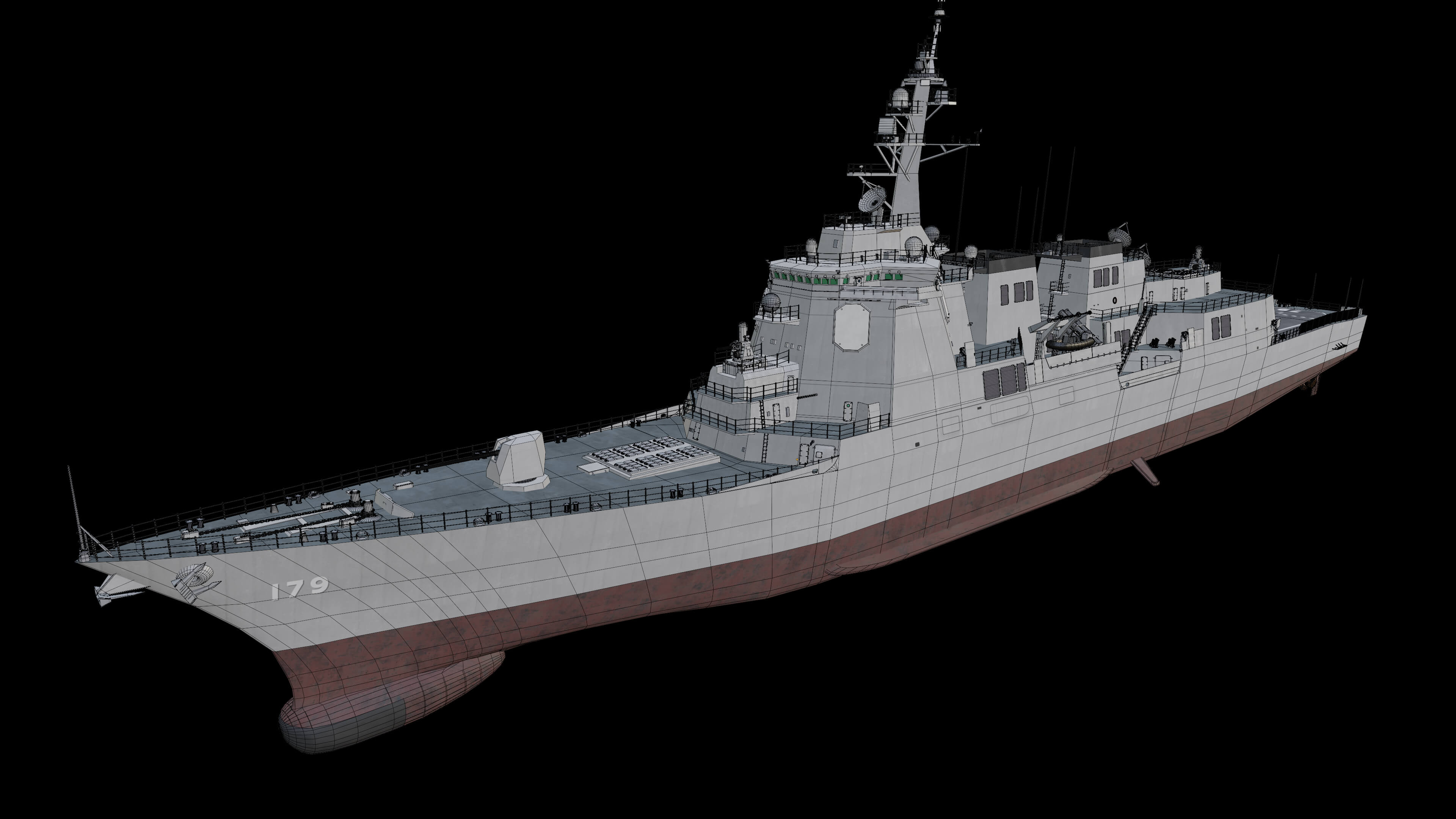 Maya Class Destroyer - 3D Model by ennuishao