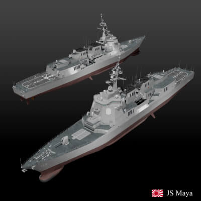 Maya Class Destroyer - 3D Model by ennuishao