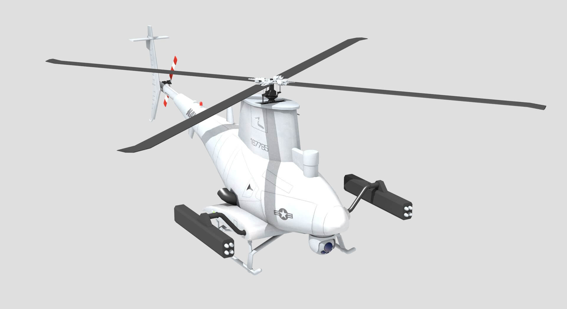 Mq-8B Fire Scout UAV 3D Model by ennuishao