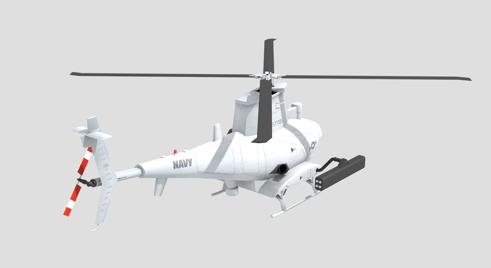 Mq-8B Fire Scout UAV 3D Model by ennuishao