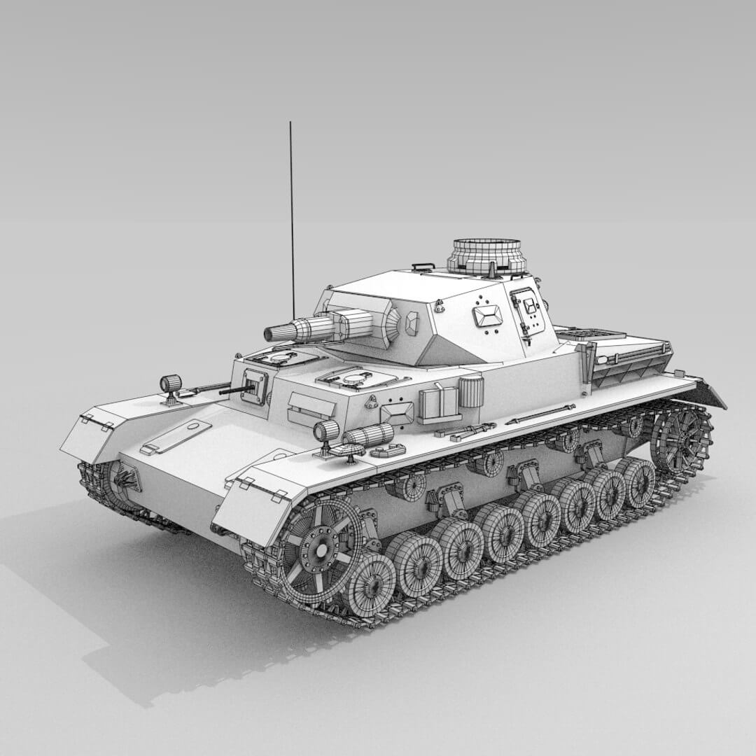 Panzer IV D DAK - 3D Model by ennuishao