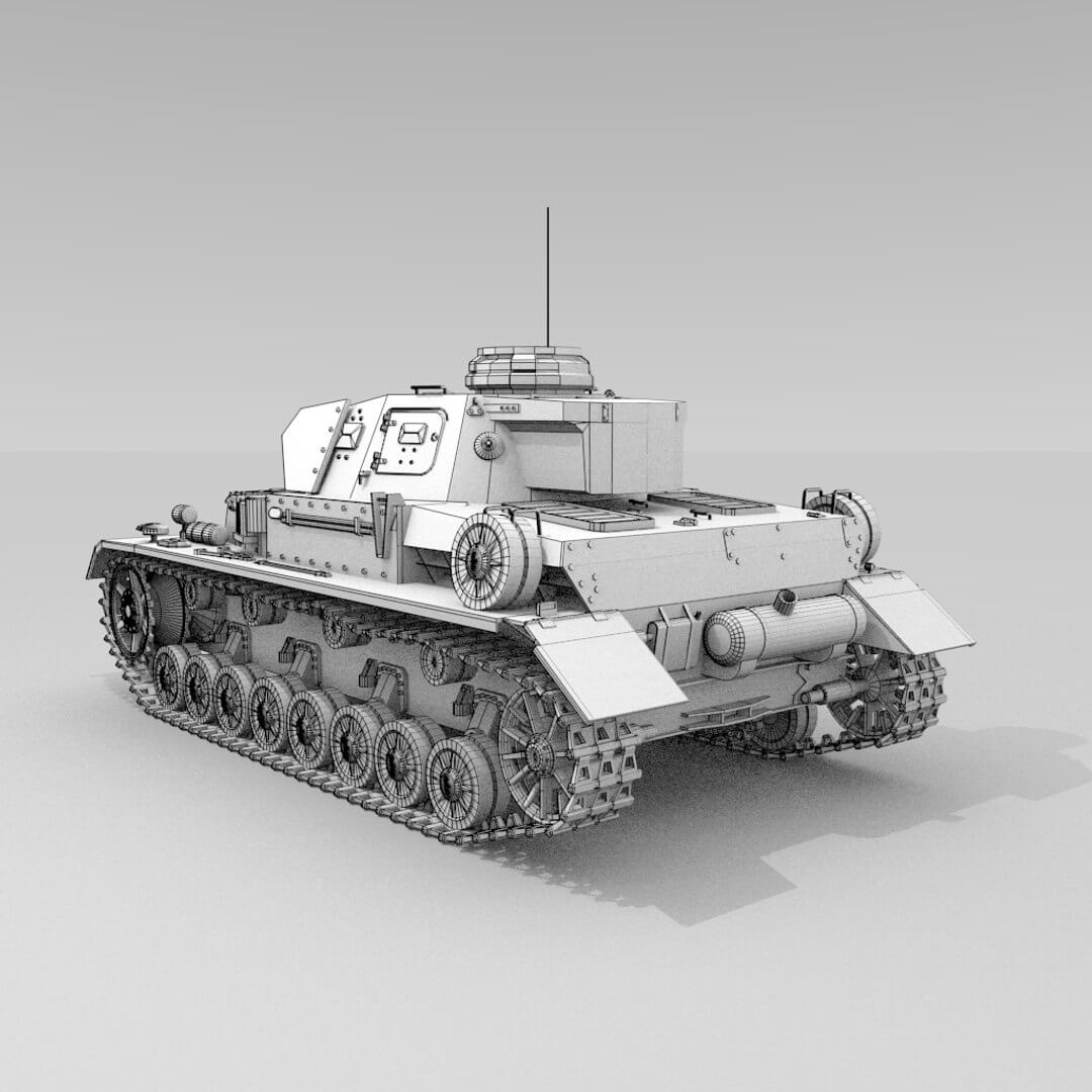 Panzer IV E FeldGrau - 3D Model by ennuishao