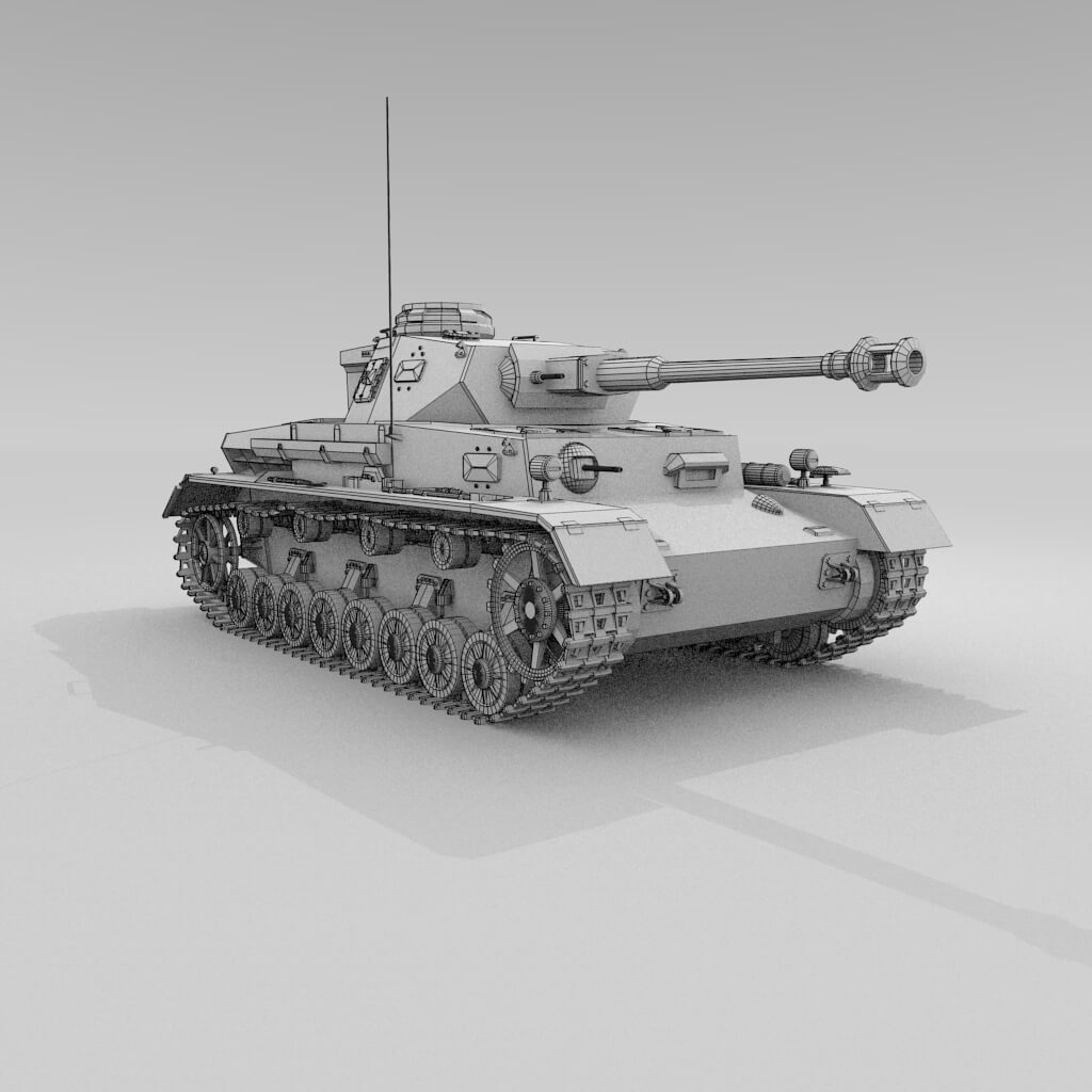 Panzer IV G Medium Tank - 3D Model by ennuishao