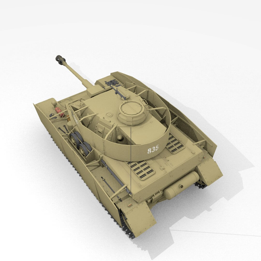 Panzer IV H Medium Tank - 3D Model by ennuishao