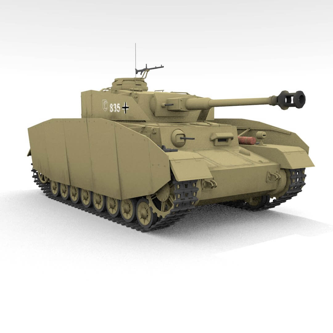 Panzer IV H Medium Tank - 3D Model by ennuishao