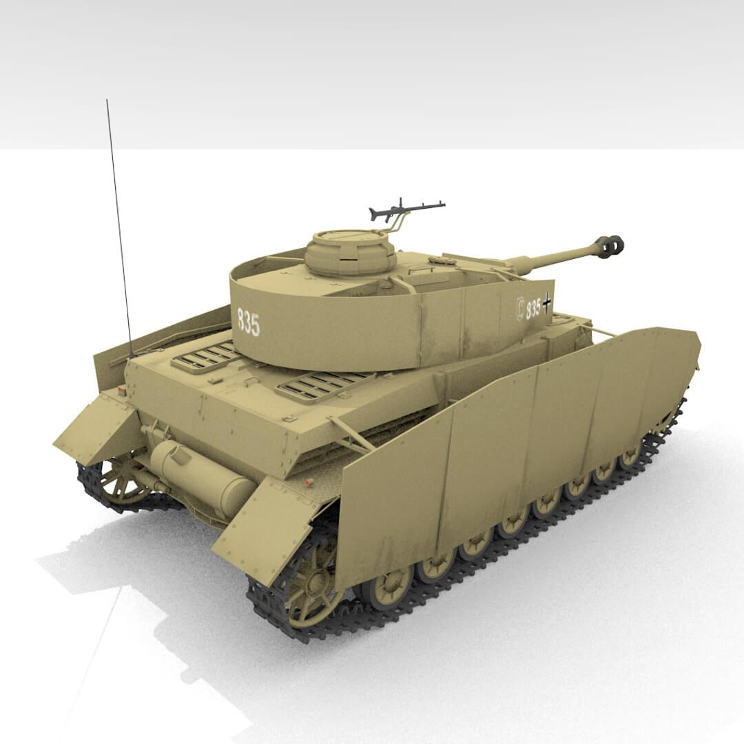 Panzer IV H Medium Tank - 3D Model by ennuishao