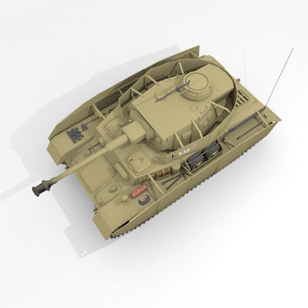 Panzer IV H Medium Tank - 3D Model by ennuishao