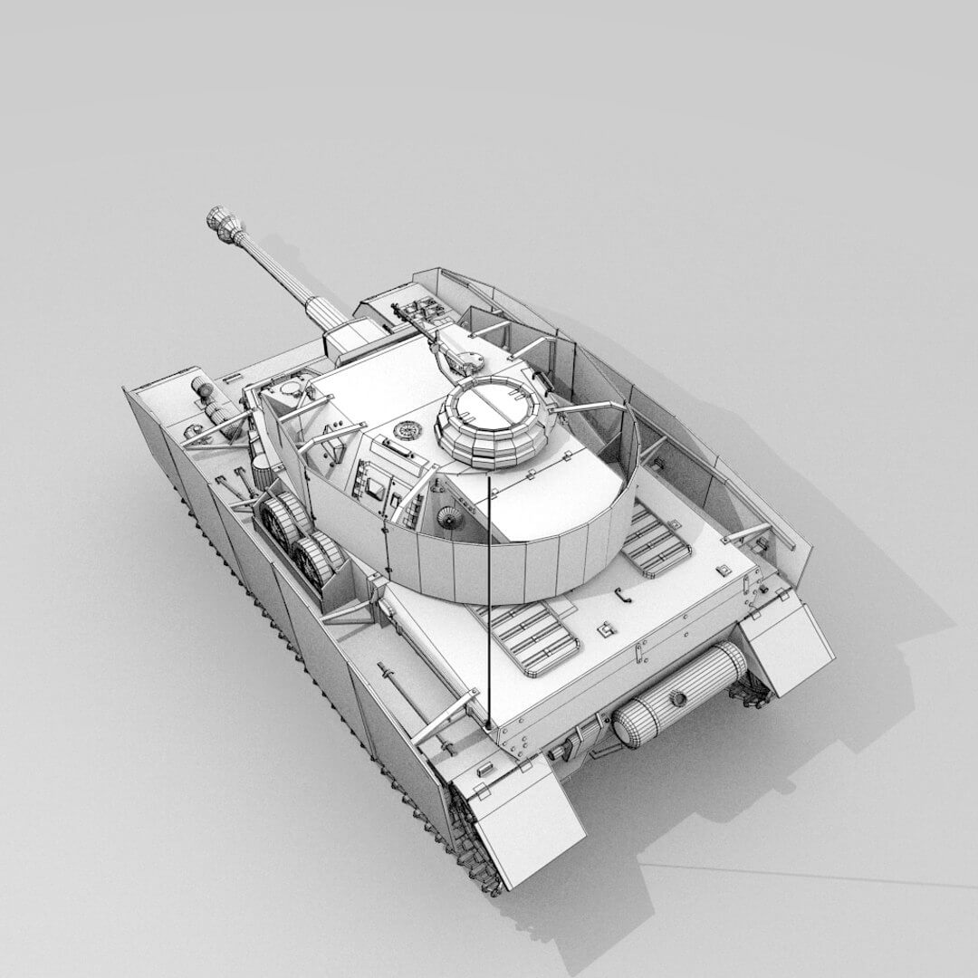 Panzer IV H Medium Tank - 3D Model by ennuishao