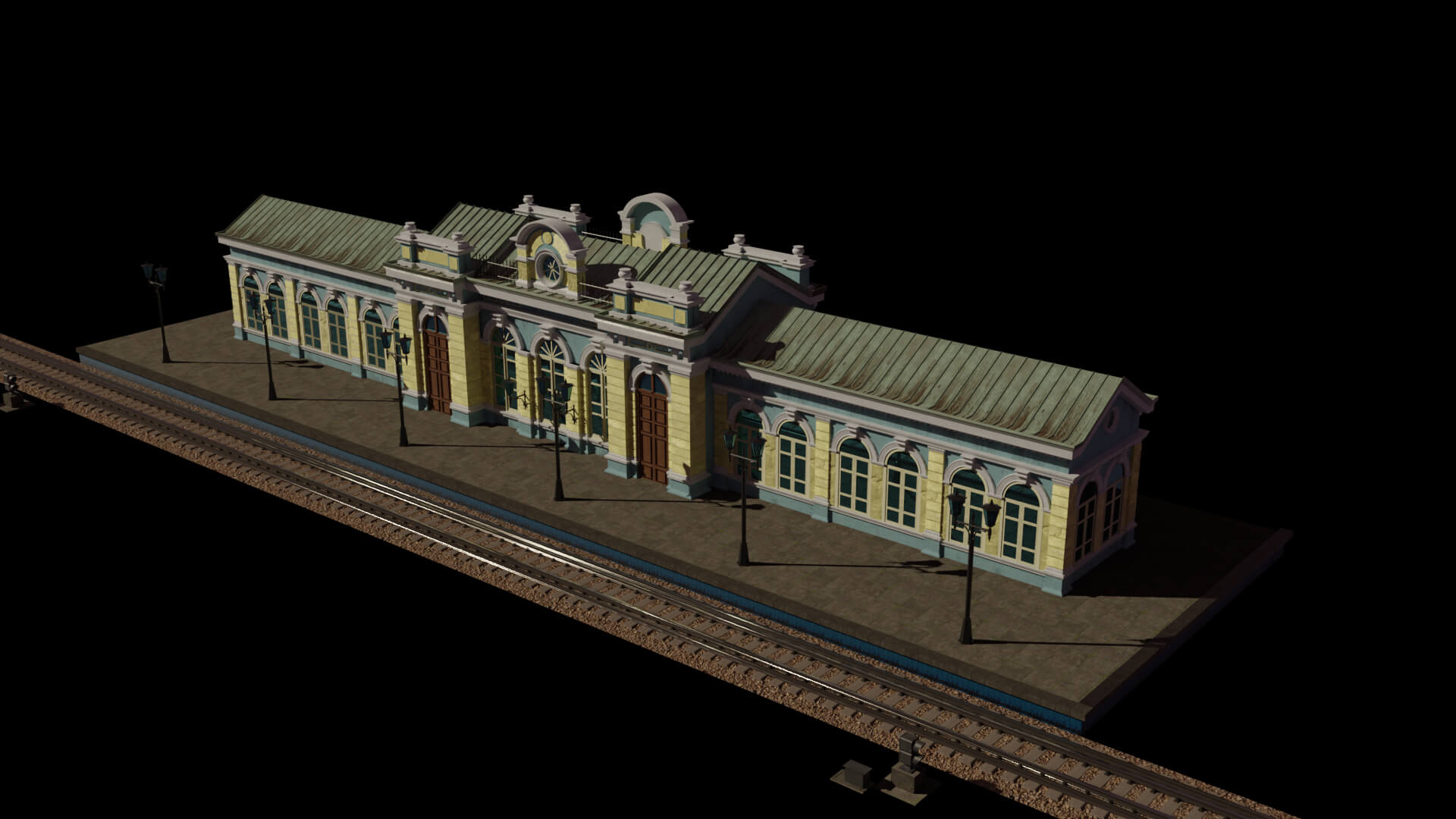 Russian Railway Station - 3D Model by ennuishao