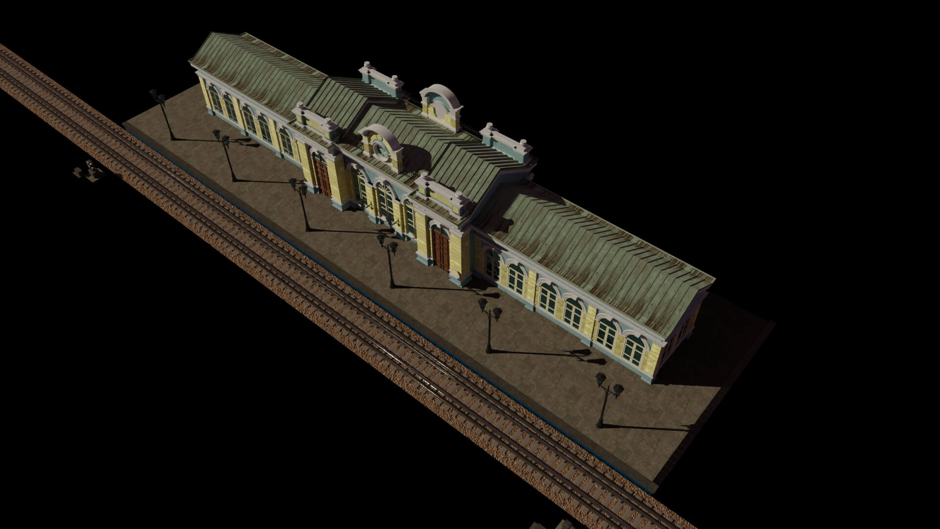 Russian Railway Station - 3D Model by ennuishao