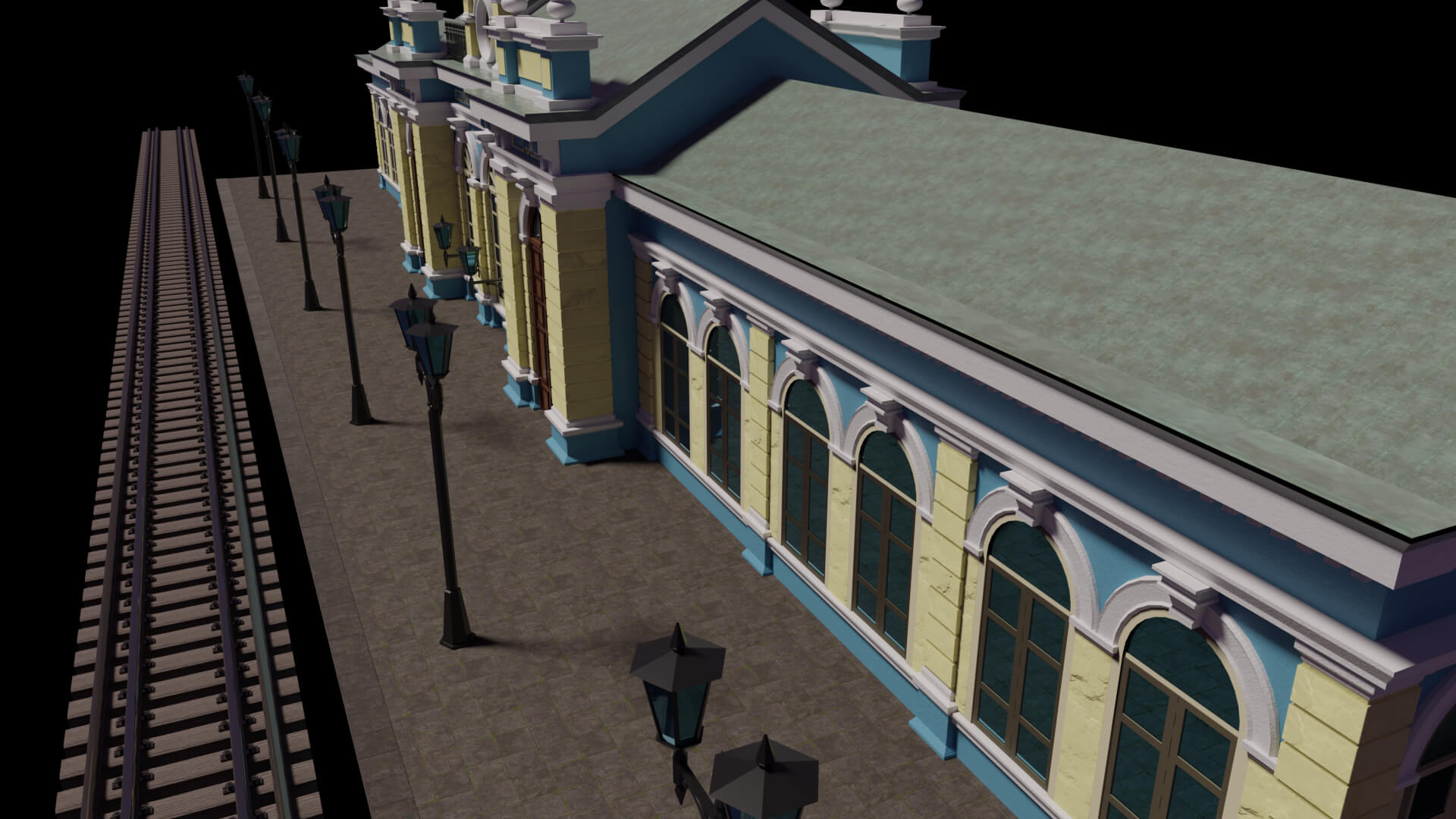Russian Railway Station - 3D Model by ennuishao