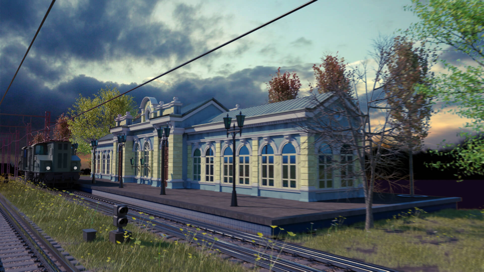 Russian Railway Station - 3D Model by ennuishao