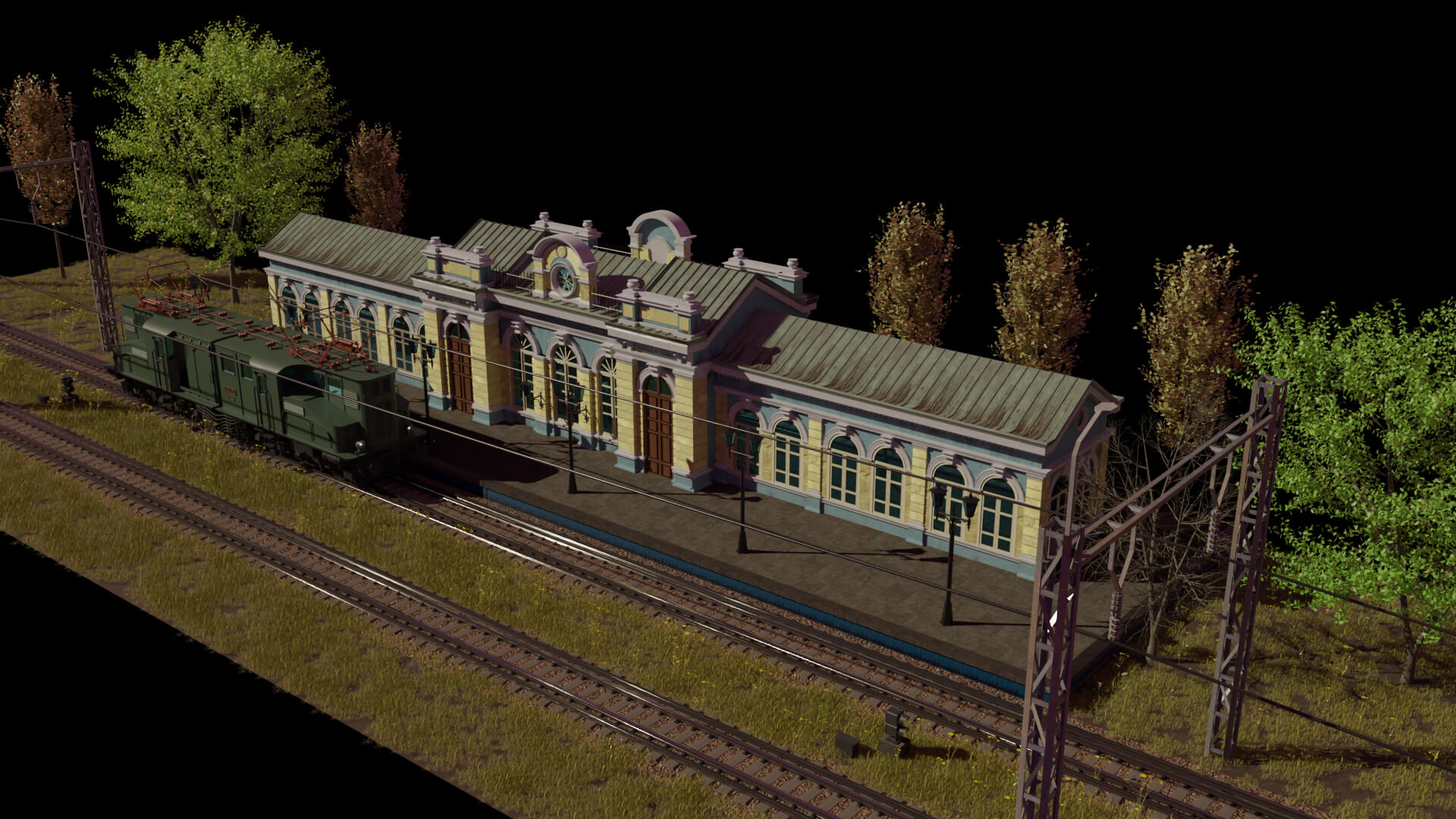 Russian Railway Station - 3D Model by ennuishao