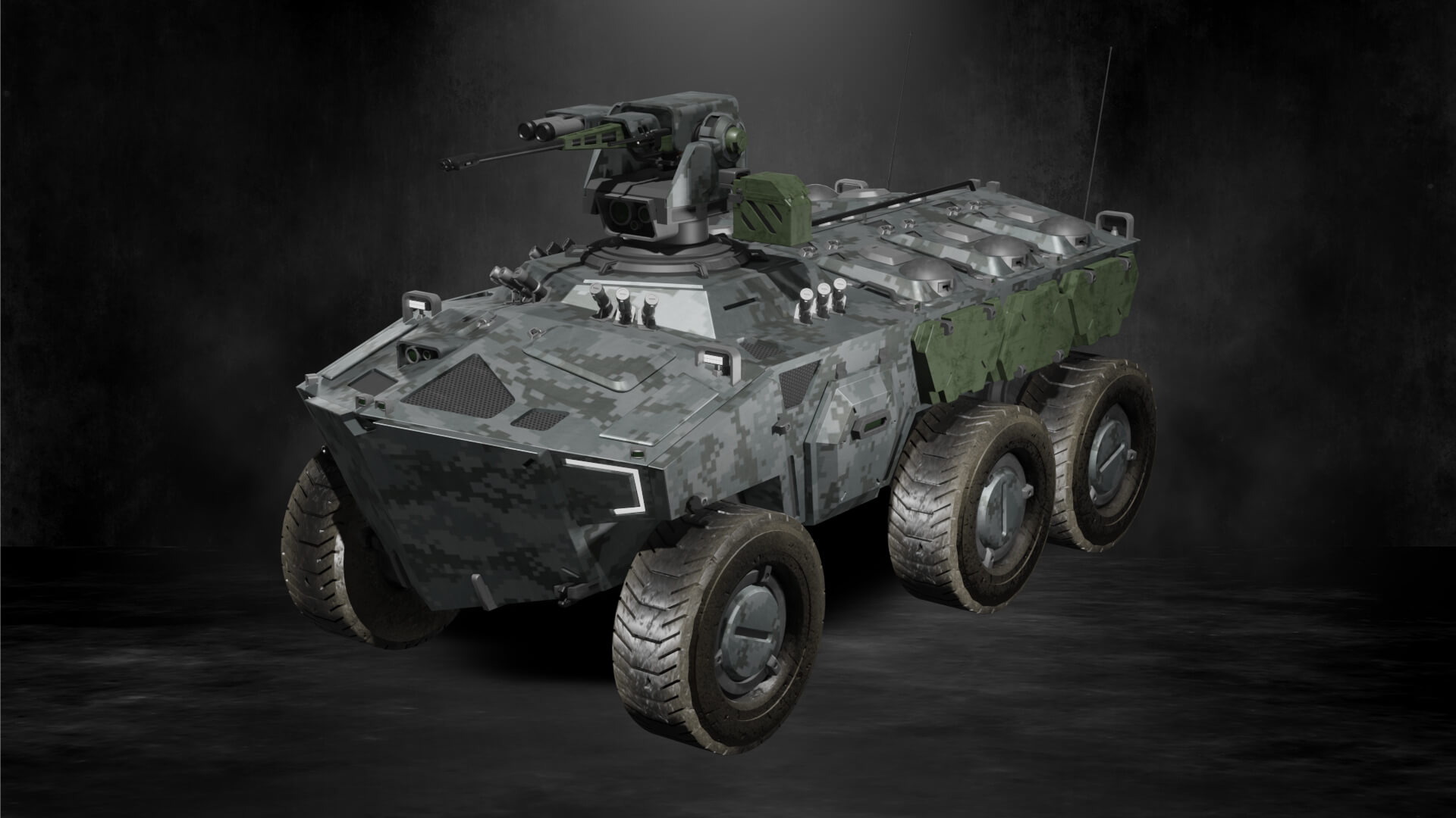 Sci-Fi Armored Personal Carrier Collection 3D Model by ennuishao