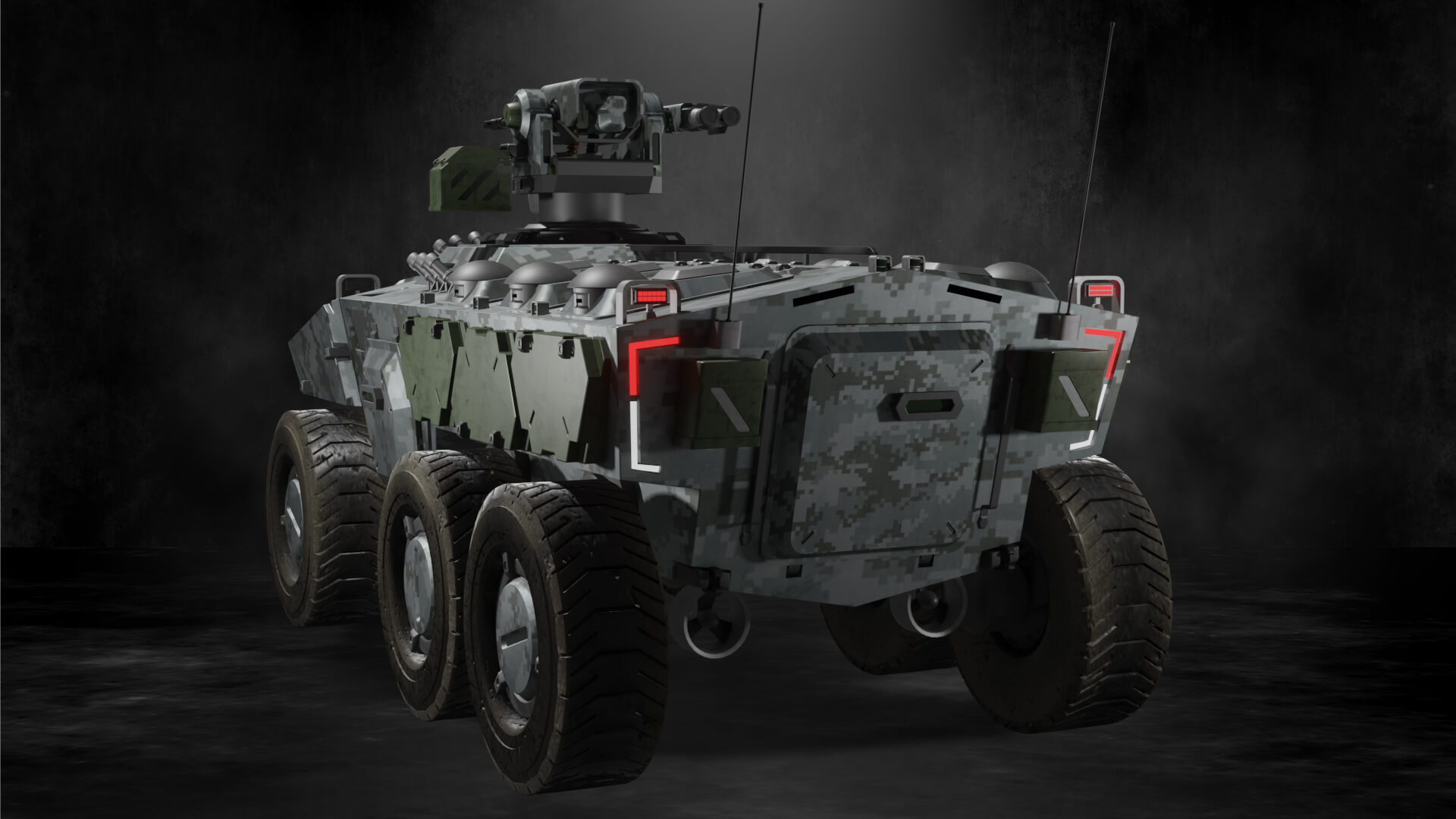 Sci-Fi Armored Personal Carrier Collection 3D Model by ennuishao